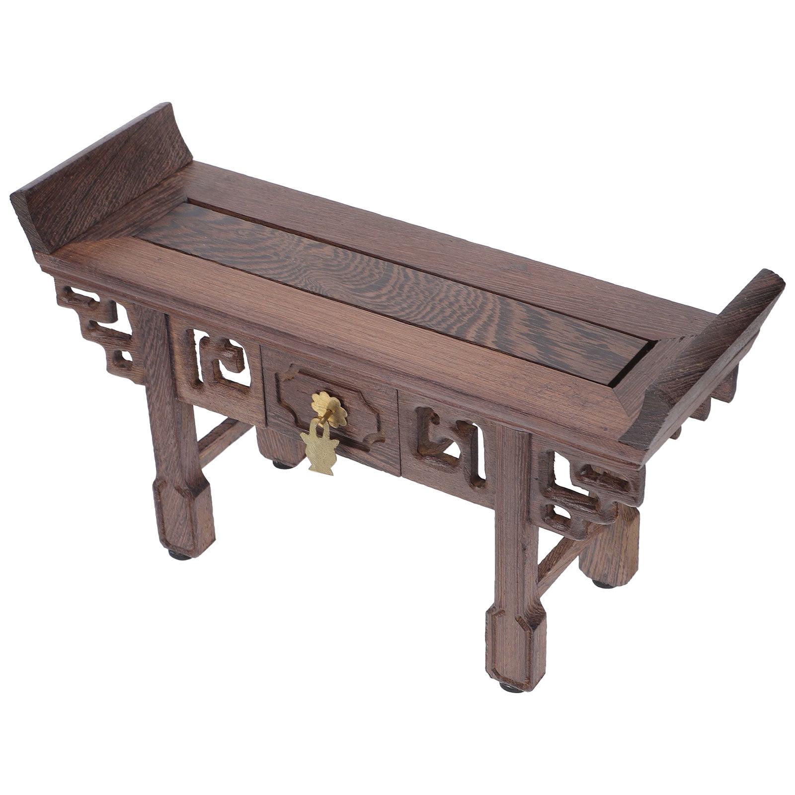 OULII Wooden Display Base for Bonsai and Statue in Rustic Style 1Set ...