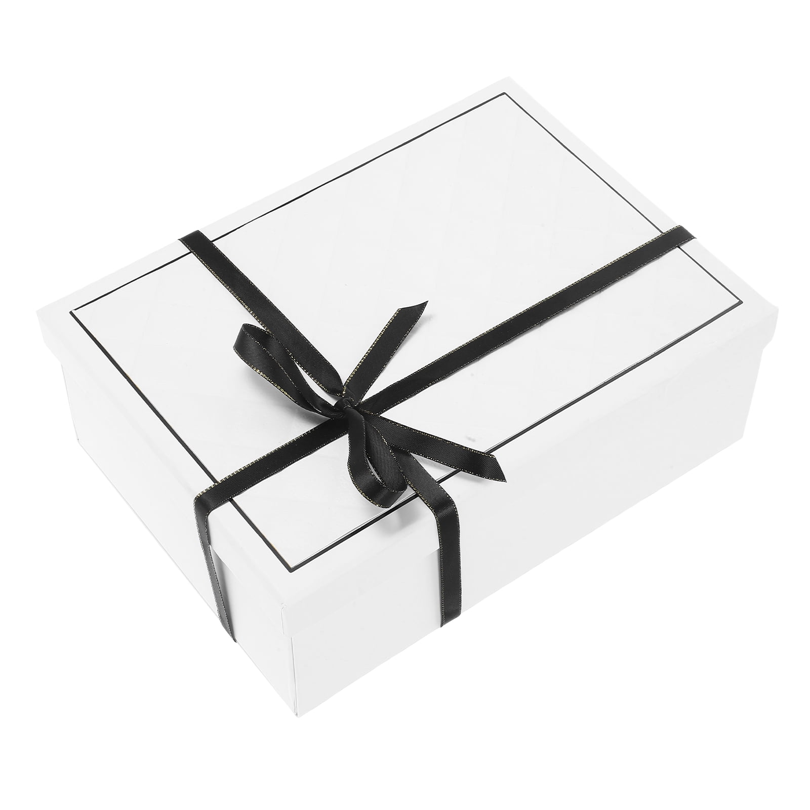 OULII 1 Pack White Cardboard Party Treat Boxes for Birthday Gift ...
