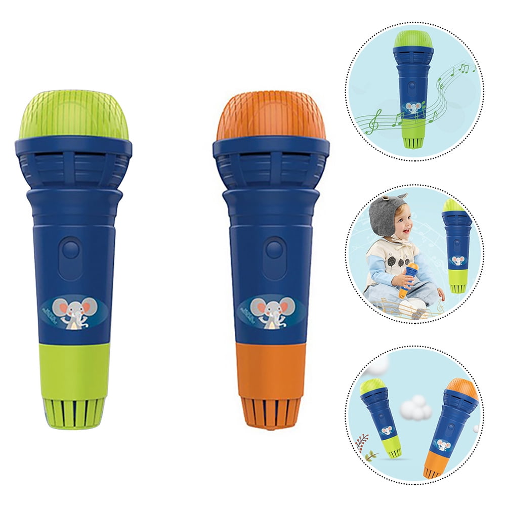 OULII Pretend Play Microphone Toy Set of 2 Plastic Music Enlightenment ...