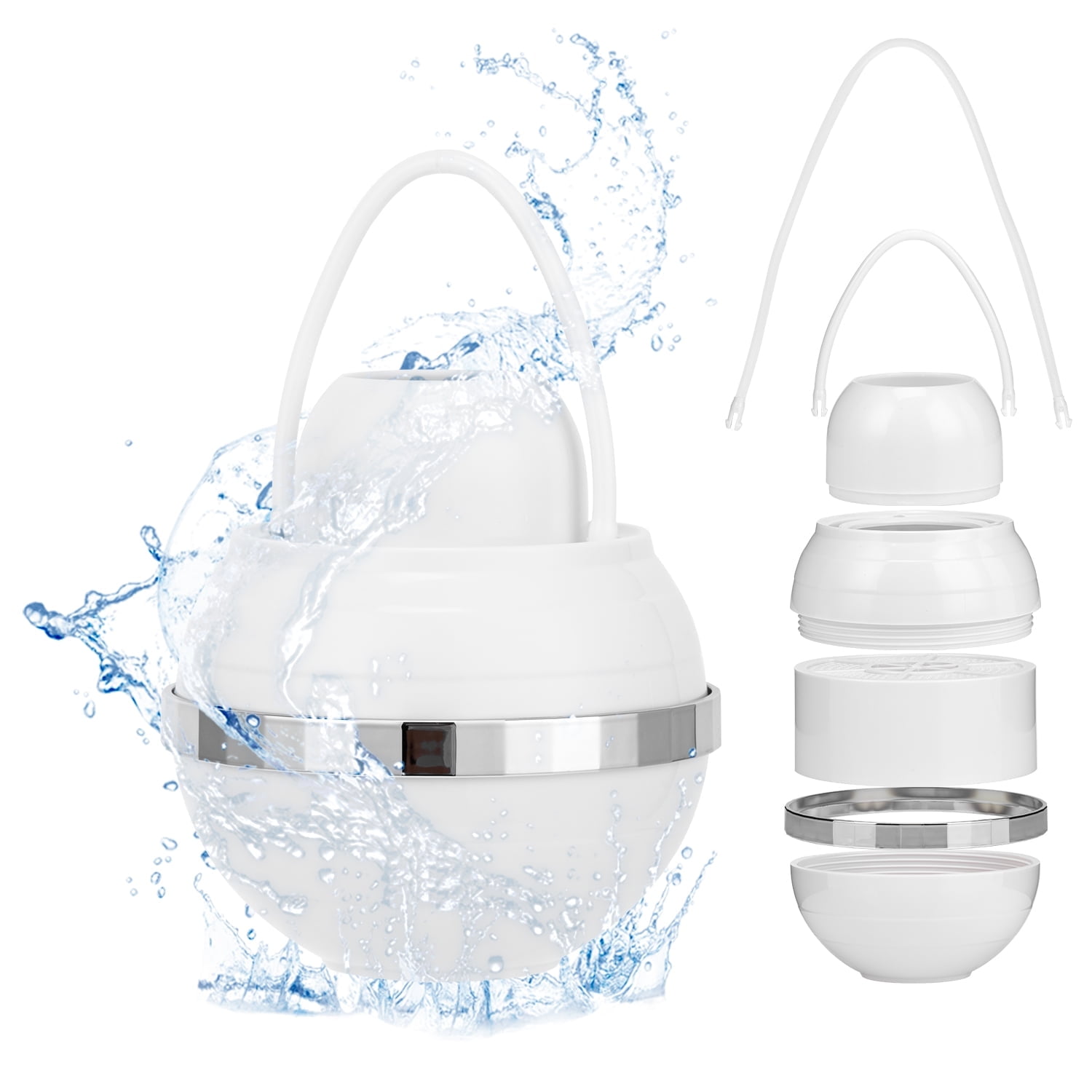 Oumurs Bath Ball Water Filter, Removes Chlorine and Contaminants, 2,500 ...