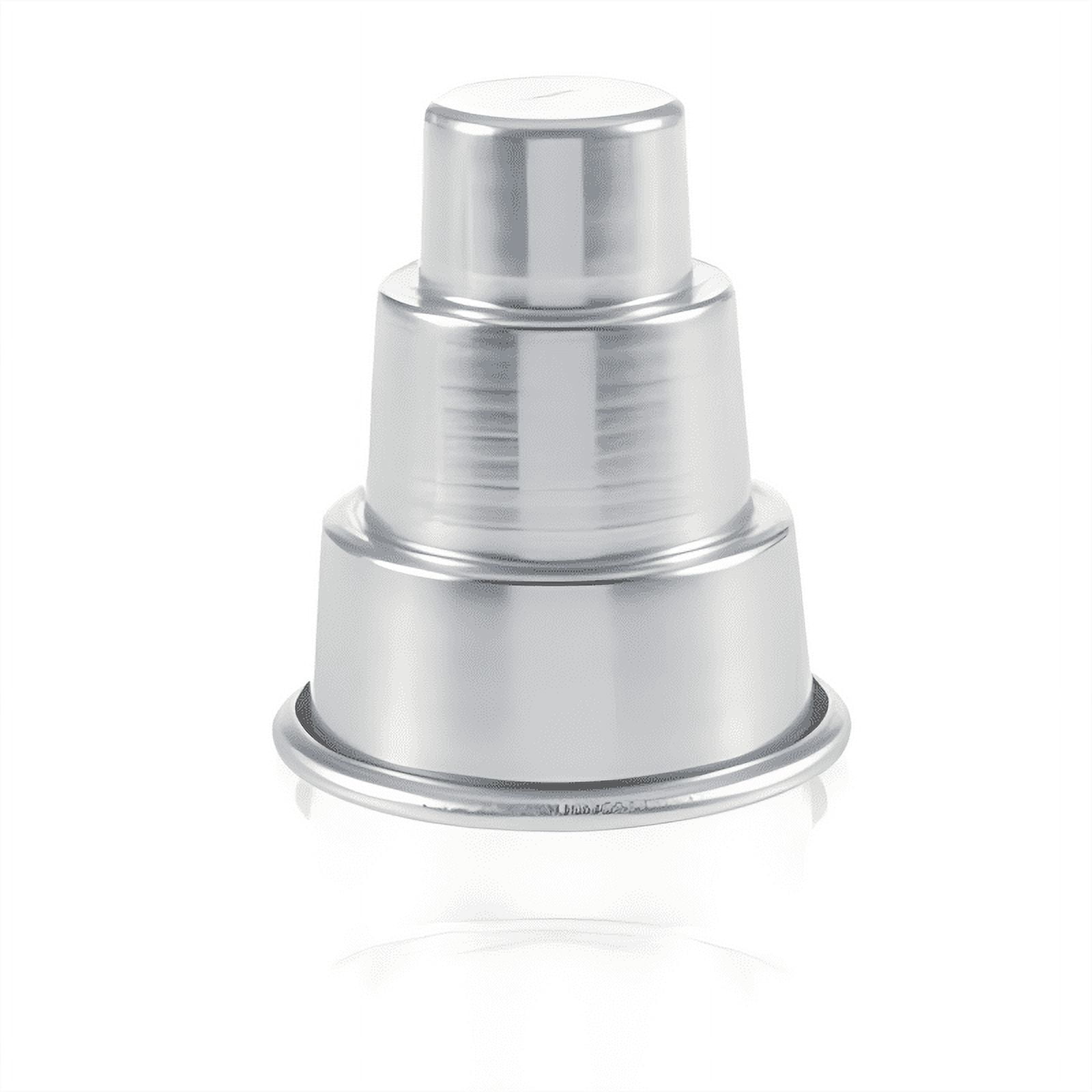 OUNAMIO 3 Layer Tier Cake Mold, Mini Chocolate Jelly Pudding Cup Baking ...