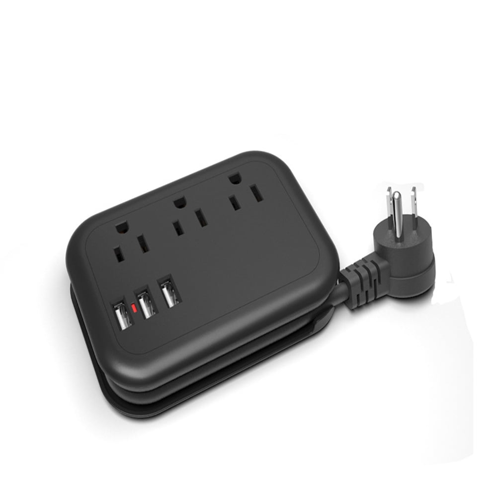 OUNAMIO Outlet Extender Surge Protector, 6 AC Multi Plug, 2 USB Ports ...