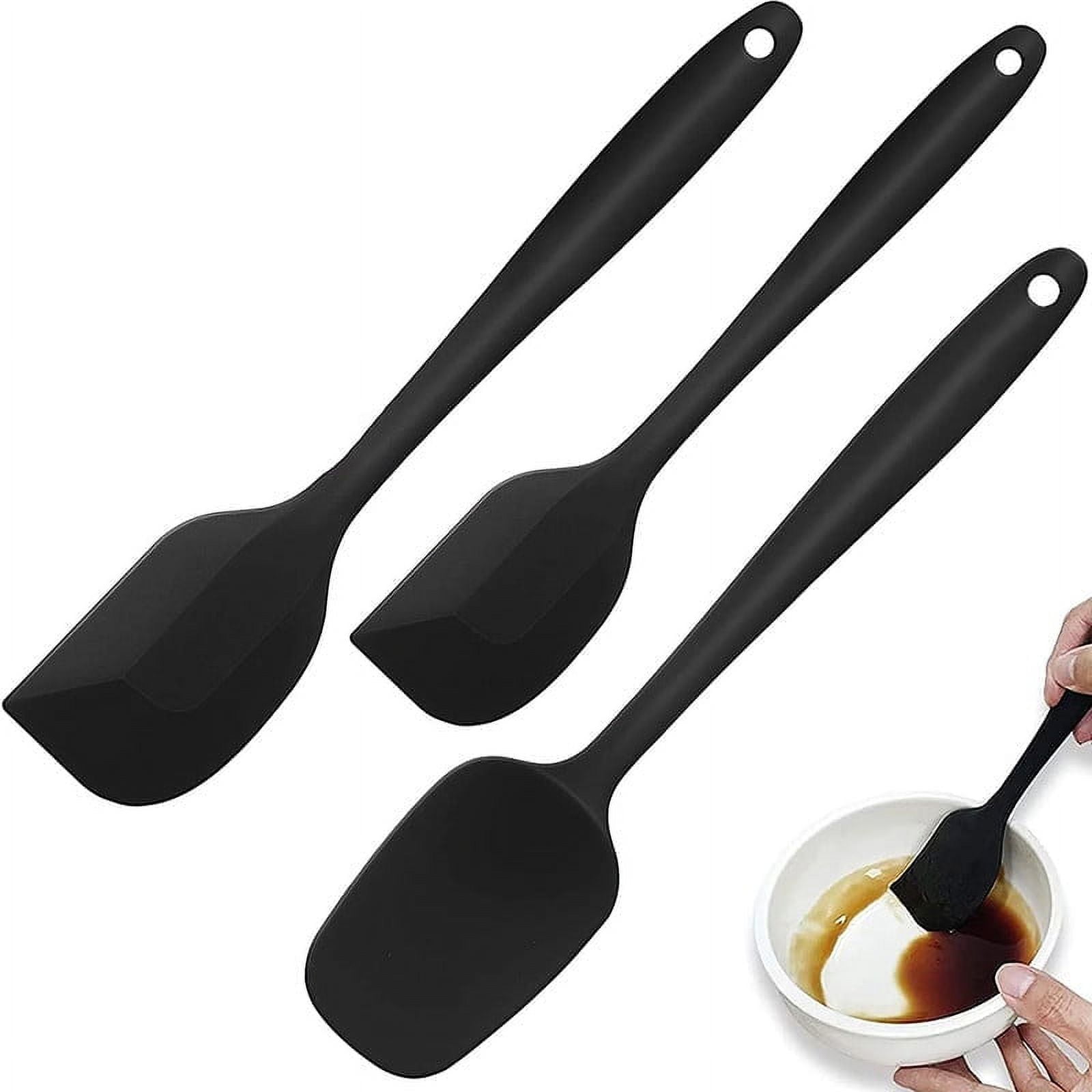 OUNAMIO Silicone Spatula, 3 PCS Rubber Spatulas Heat Resistant Kitchen ...