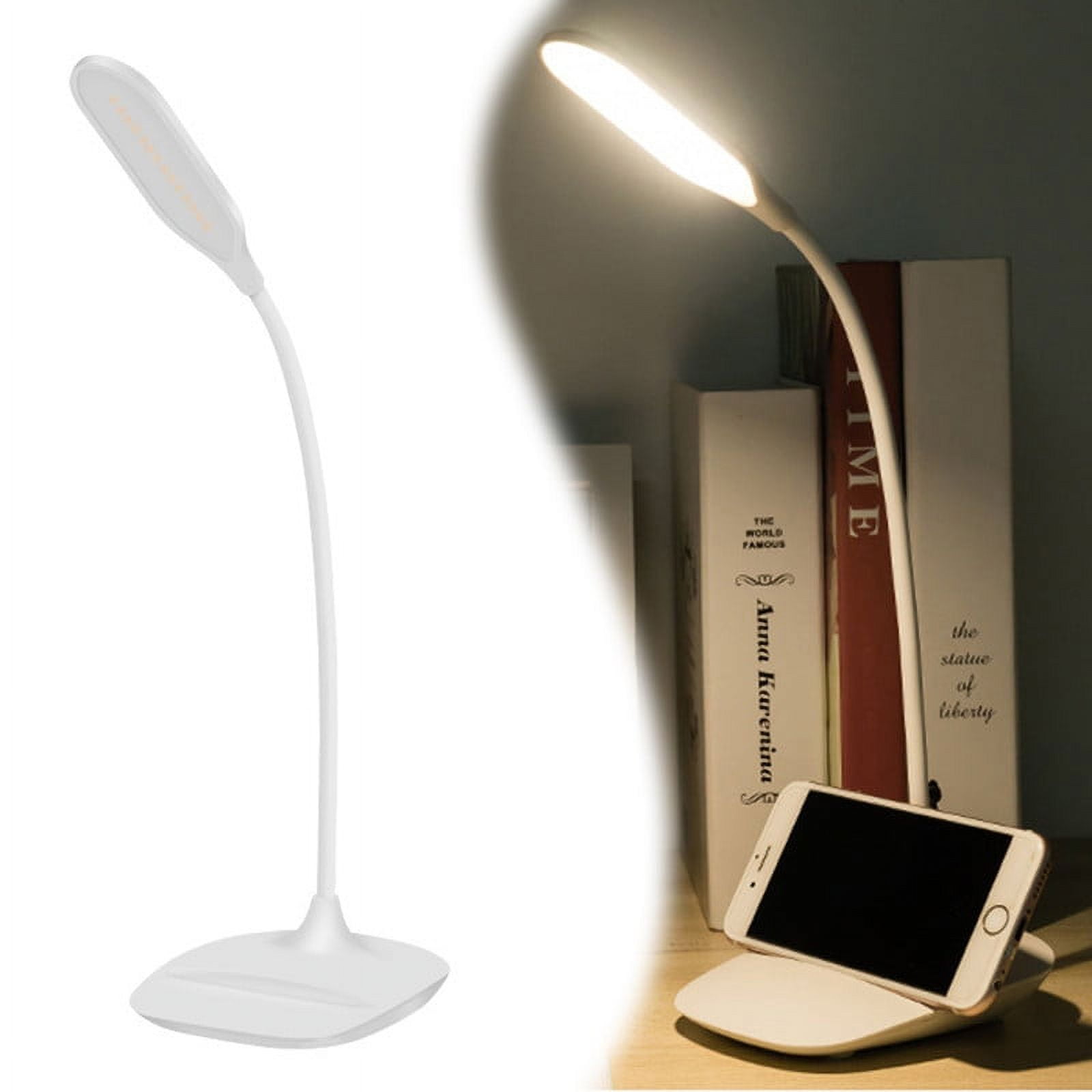 OUNAMIO Touch LED Desk Lamp, Table Lamp with USB Charger Port, Eye ...