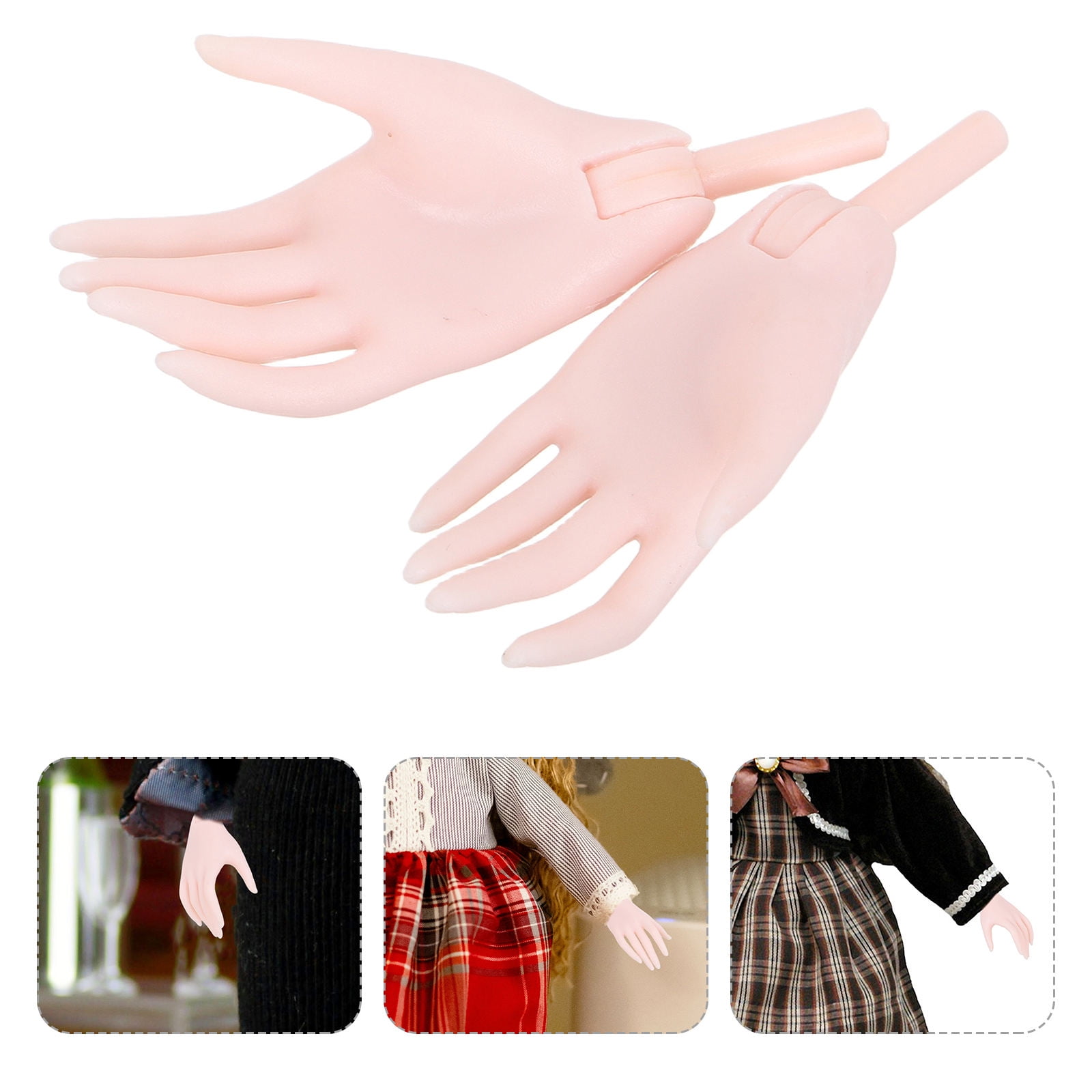 OUNONA 1 Pair Little Hands Prank Mini Hands For Doll Small Hands Prank ...
