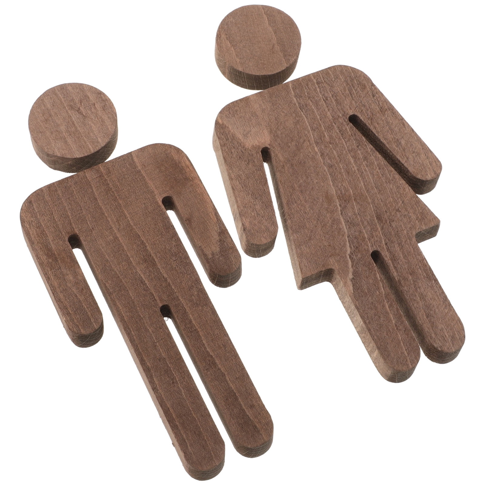 OUNONA 1 Pair Men Women Toilet Sign Farmhouse Bathroom Sign Washroom ...