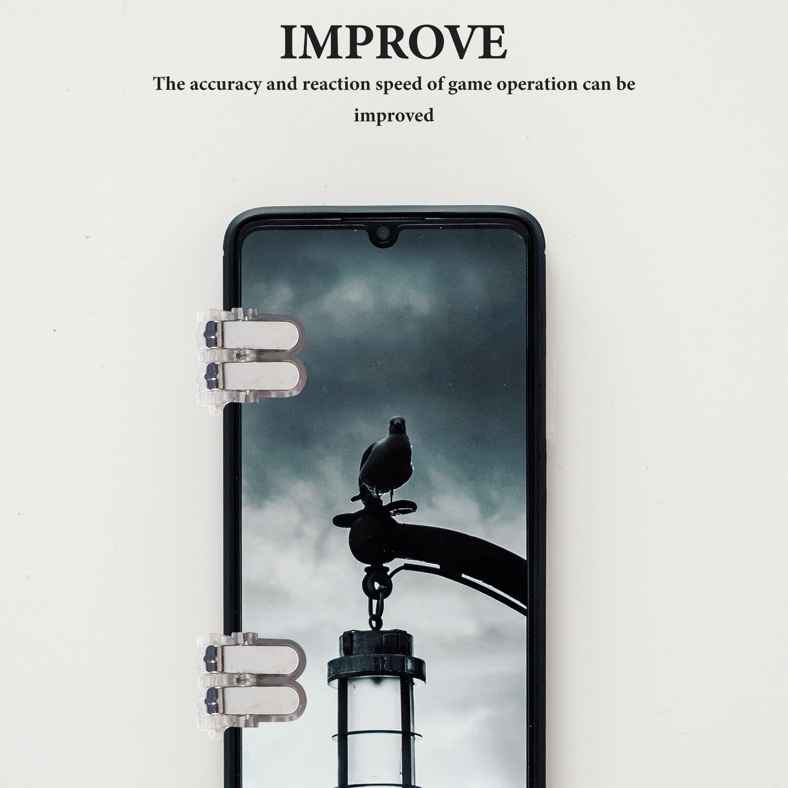 OUNONA 1 Pair Of Phone Triggers Game Controller Game Handle Mobile Game ...