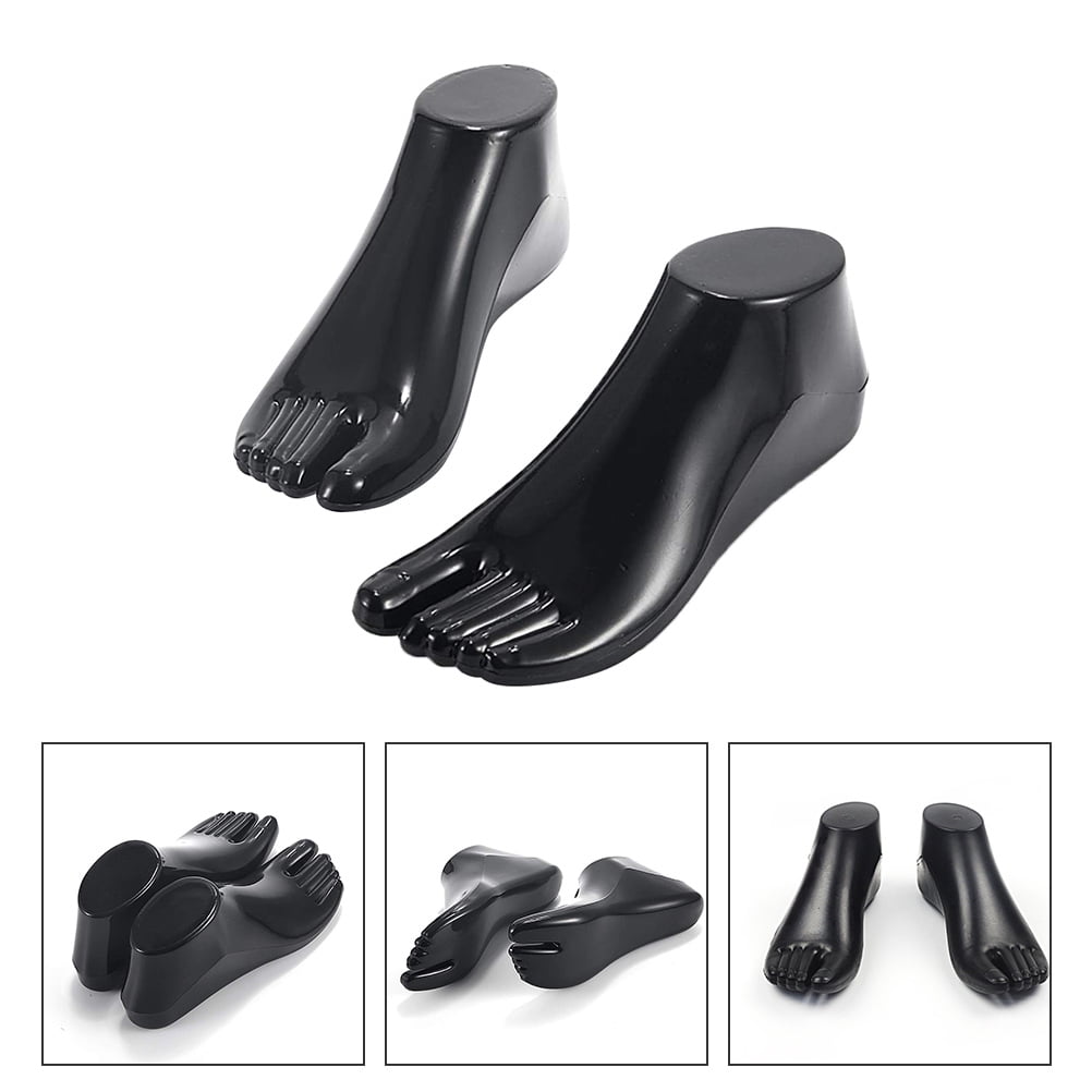 OUNONA 1 Pair Plastic Shoes Foot Model Shoes Display Holder Shoes ...