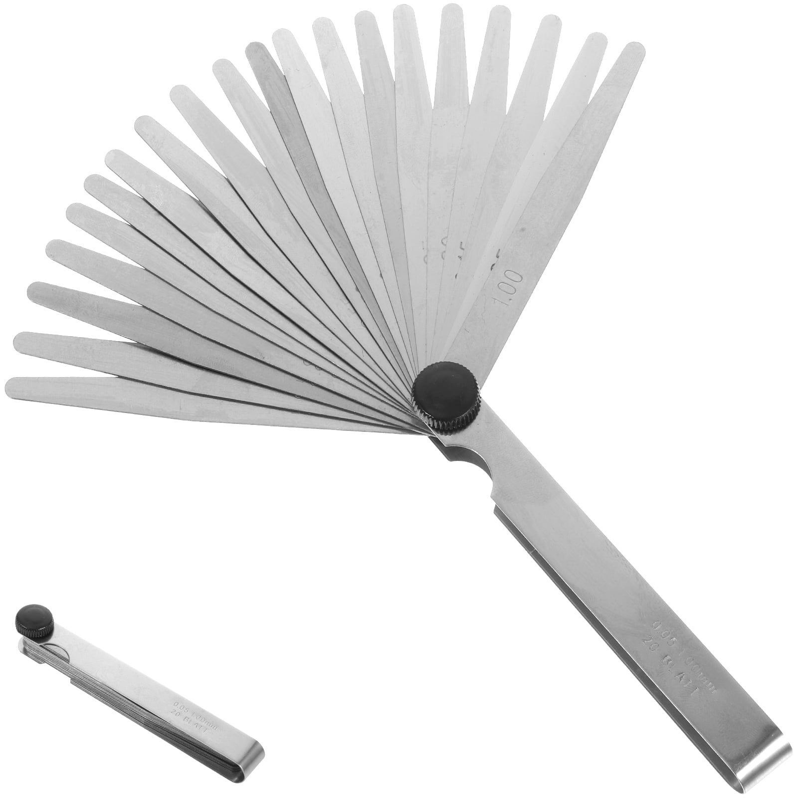 OUNONA Golden Foldable Feeler Gauge for Car Made of Stainless Steel ...