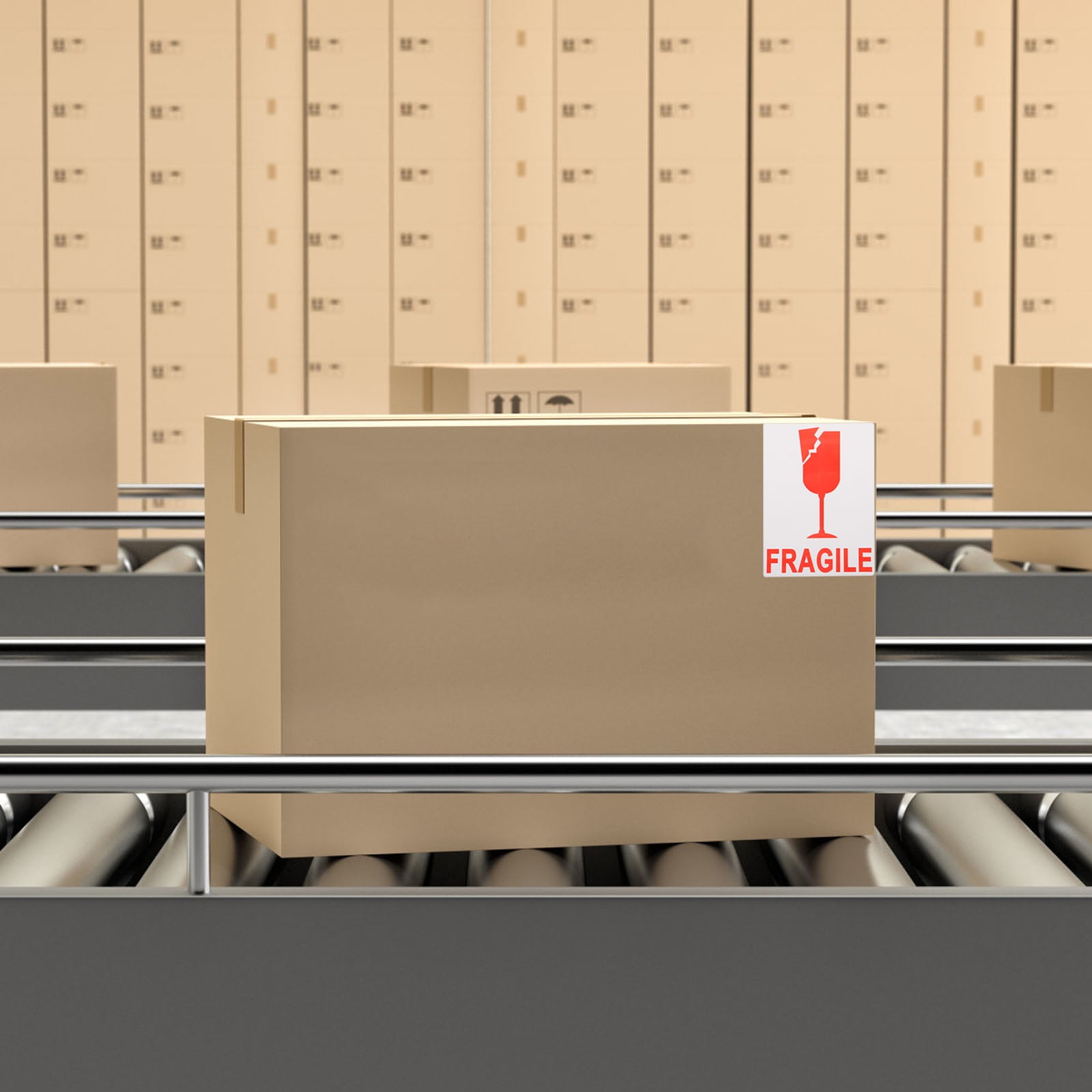 OUNONA 1 Roll Fragile Stickers Handle With Care Permanent Adhesive ...