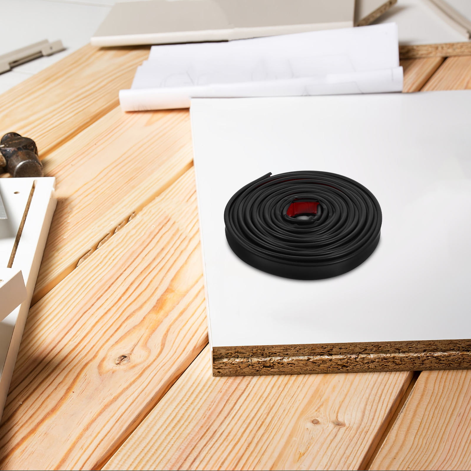 OUNONA 1 Roll U Shape Edge Banding Self Adhesive Veneer Edging Flexible ...