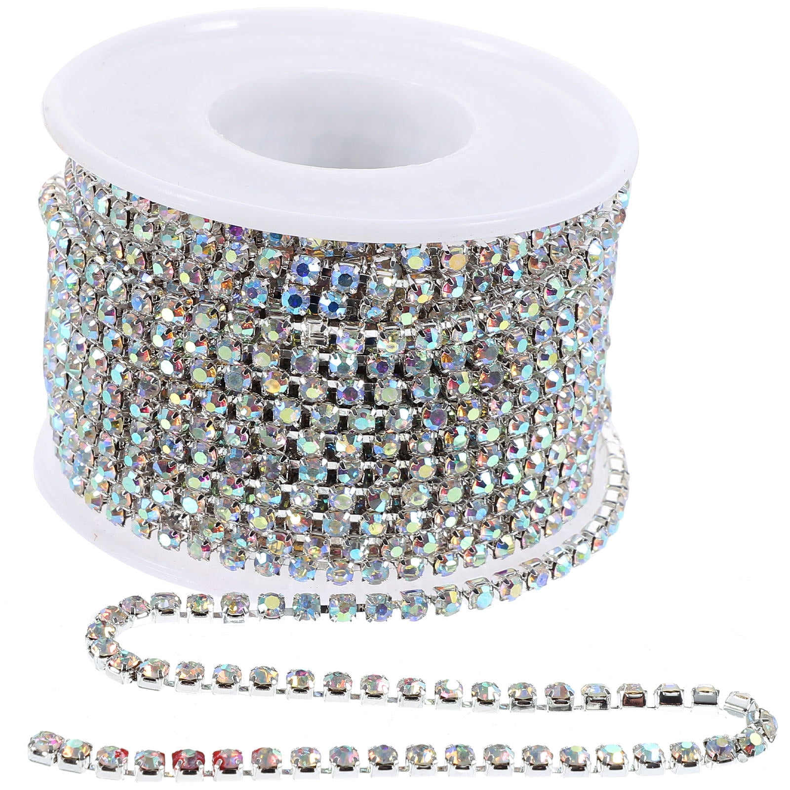 Rhinestone Chain for DIY Decorative Clothing Accessories 1 Roll Multi ...