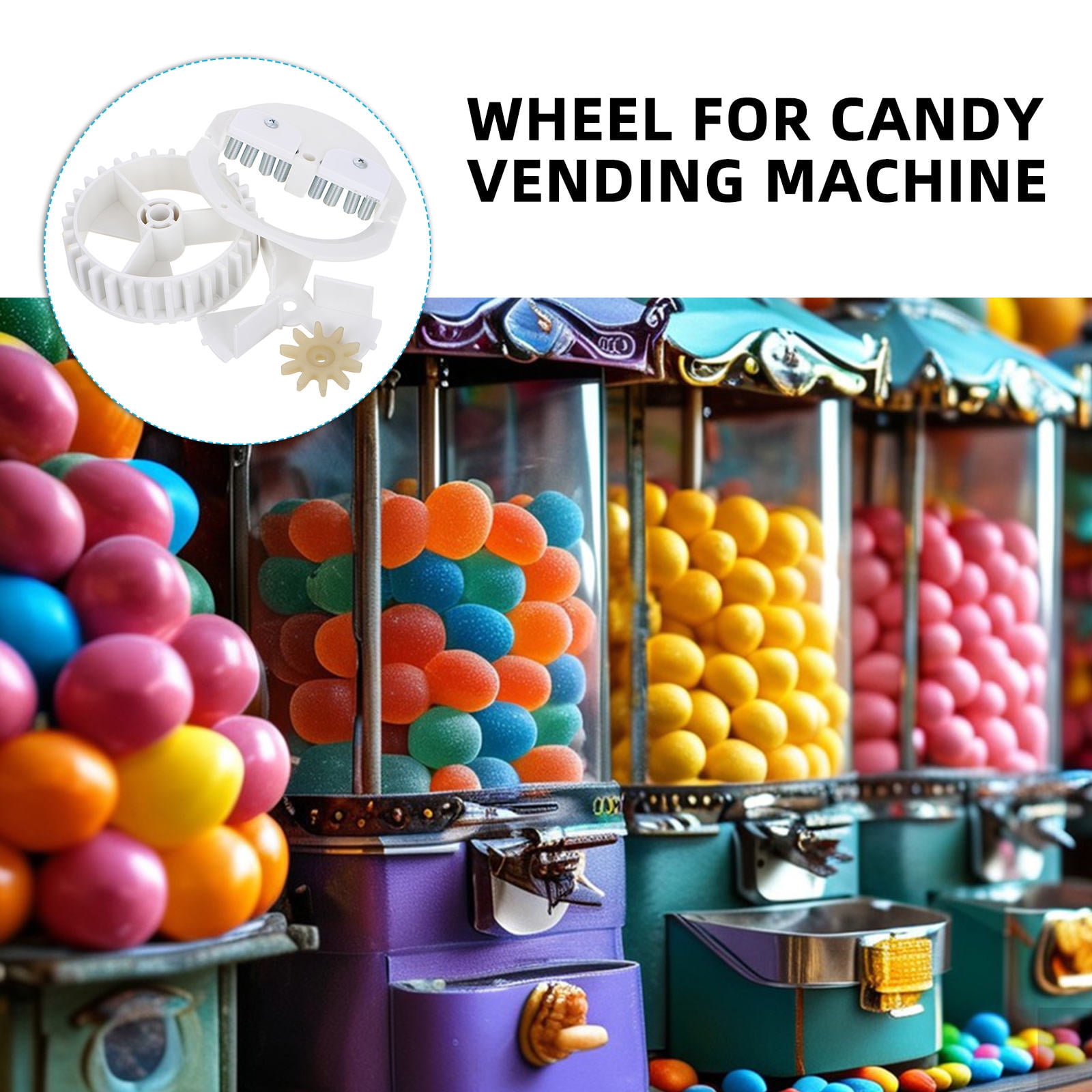 OUNONA 1 Set Adjustable Wheel for Candy Vending Machine Replacement ...