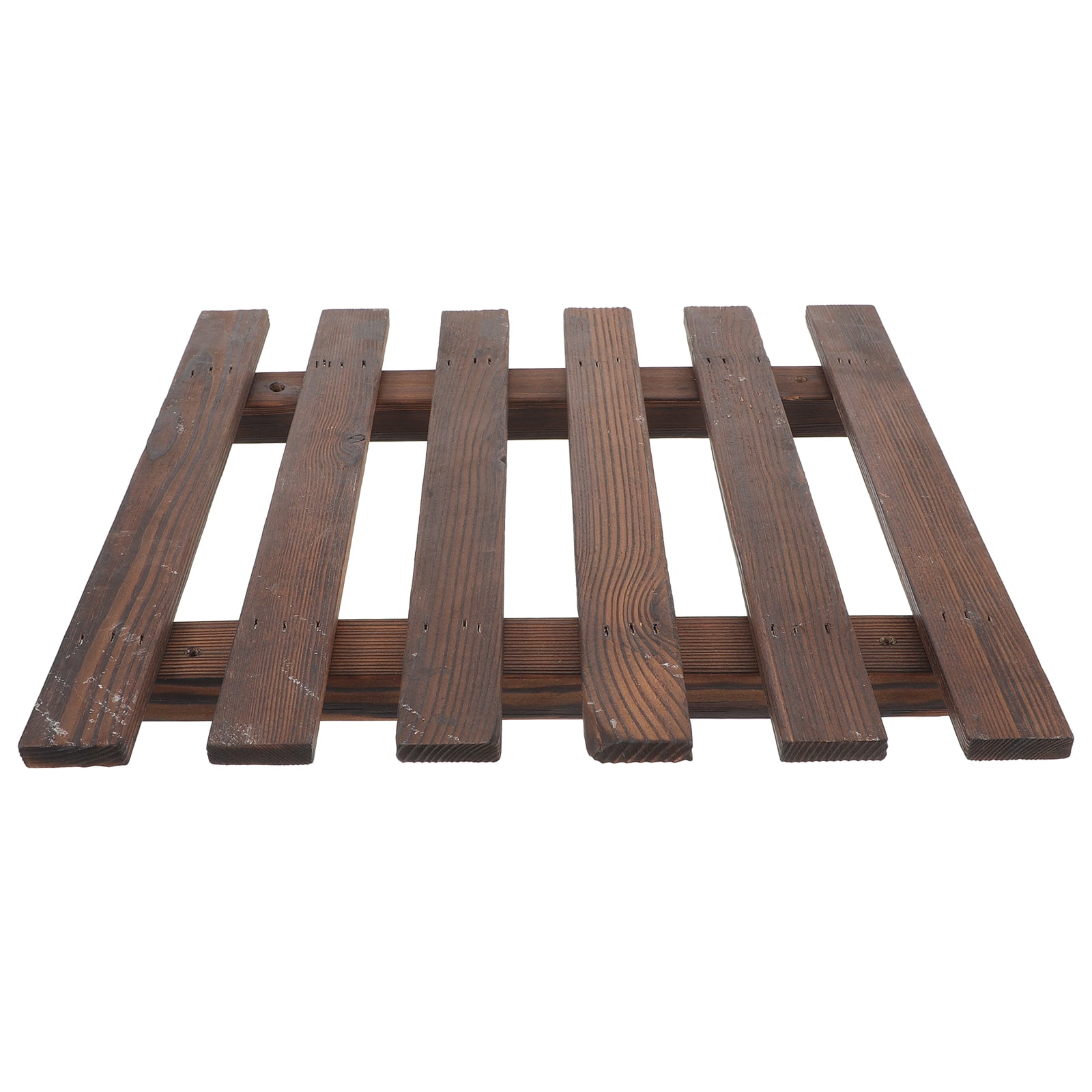 OUNONA 1 Set Balcony Wood Rack Wall Planter Holder Planter Hanging Rack ...