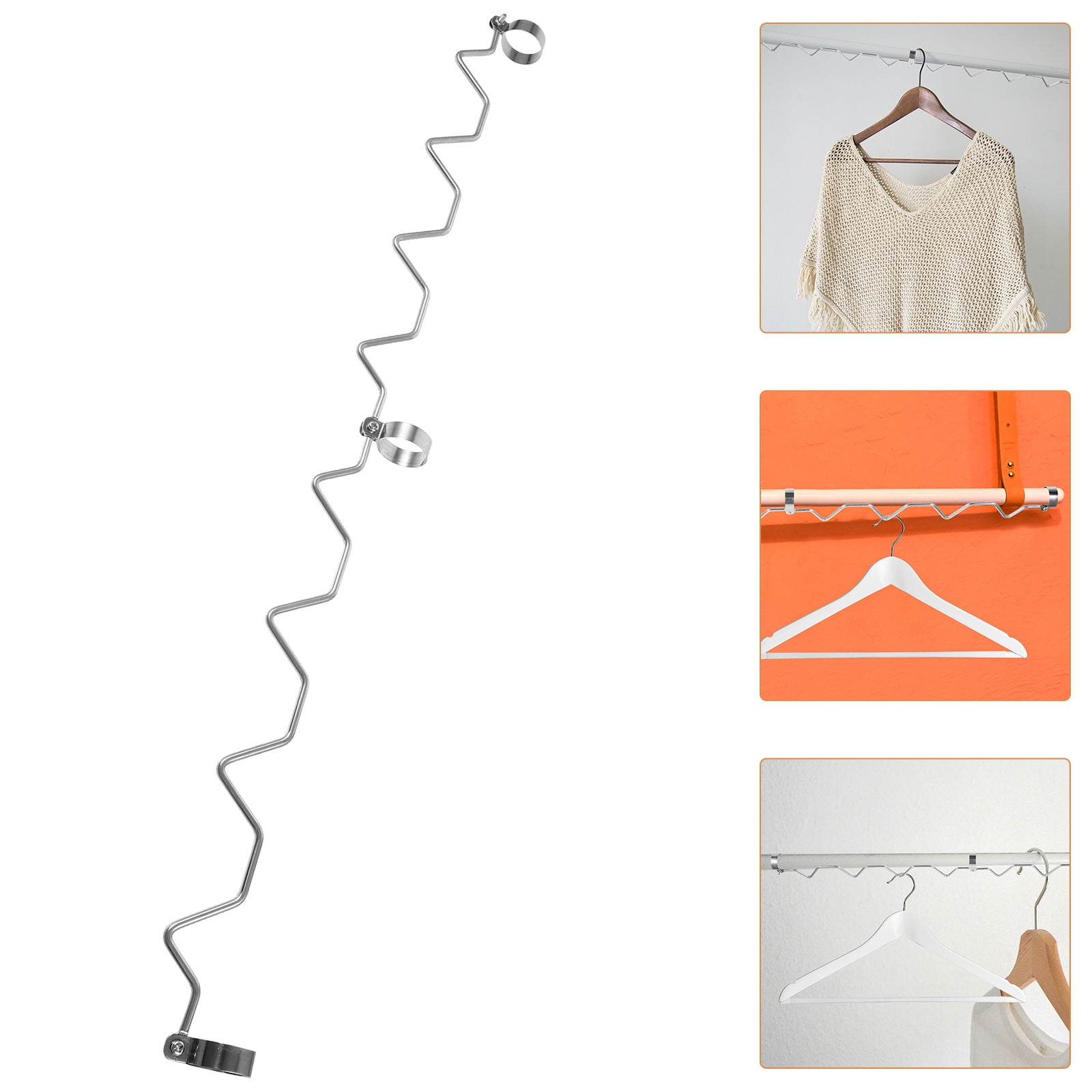 OUNONA 1 Set Clothes Rod Racks Clothes Drying Pole Accessory Clothes ...