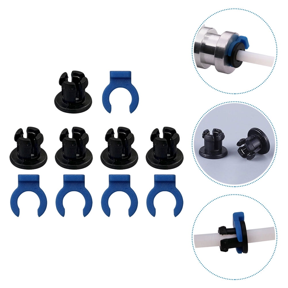 WEAVILUX ptfe tube coupler Collet Clip Tube Coupling Plastic 1 Set for ...