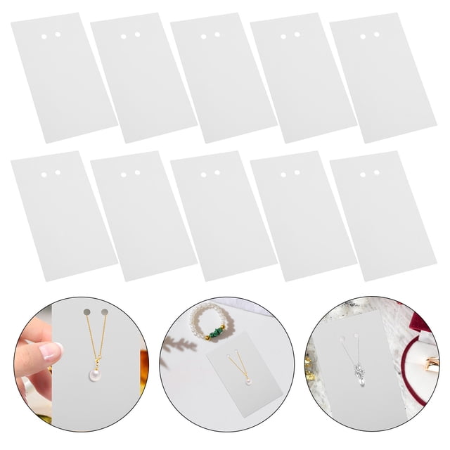 OUNONA 1 Set Display Card Jewelry Holders For Earrings Cardboard ...