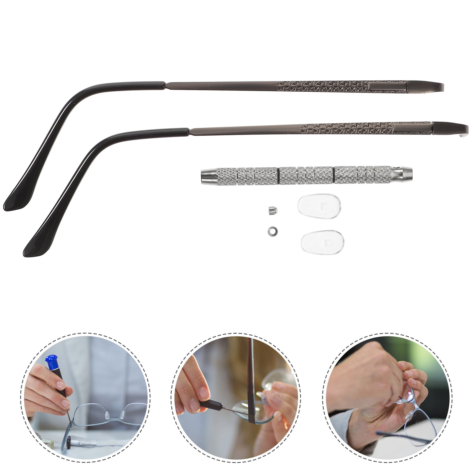 OUNONA 1 Set Eyeglasses Replacement Parts Eyeglasses Temple Eyewear ...