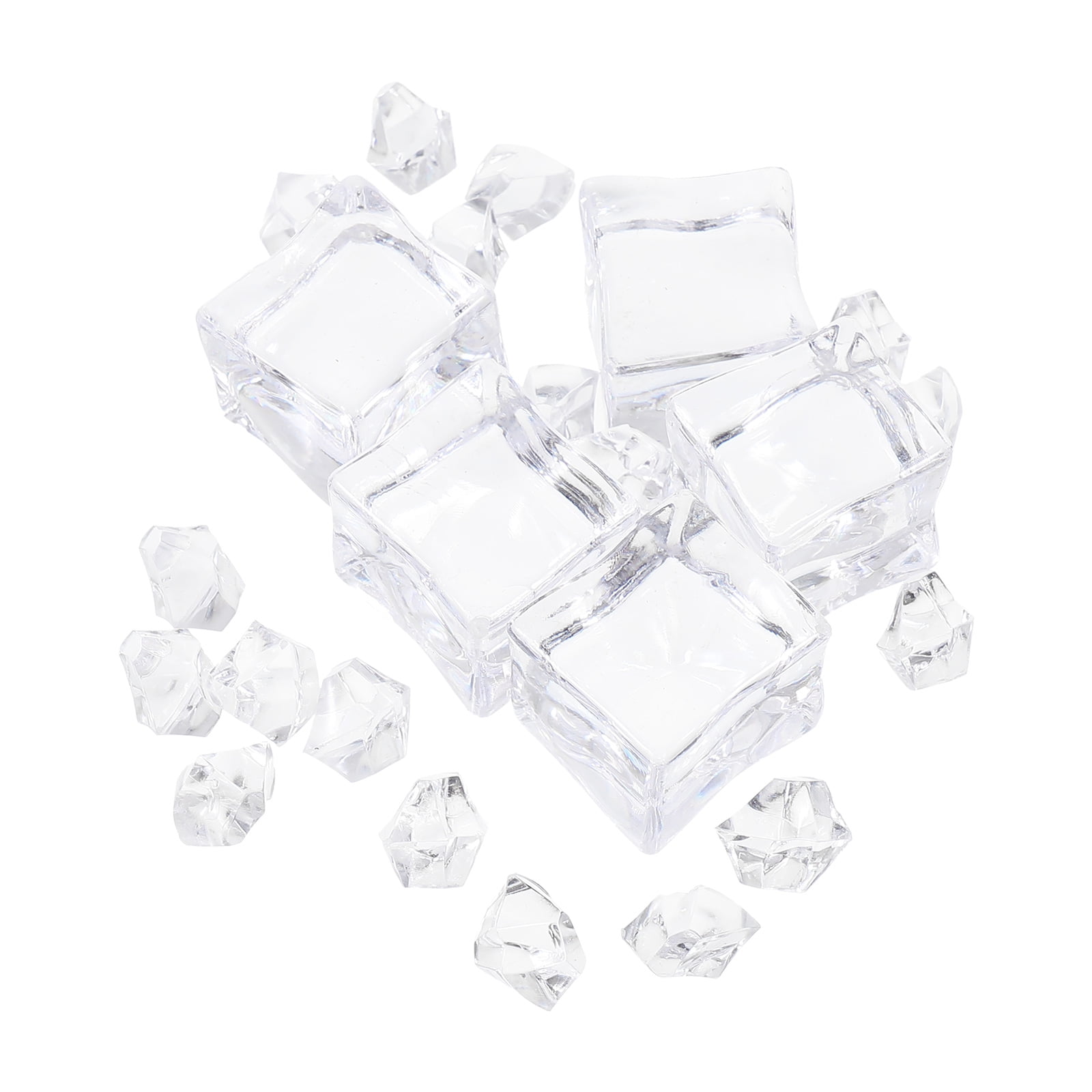 OUNONA 1 Set Fake Ice Cubes Simulation Ice Cubes Transparent Ice ...