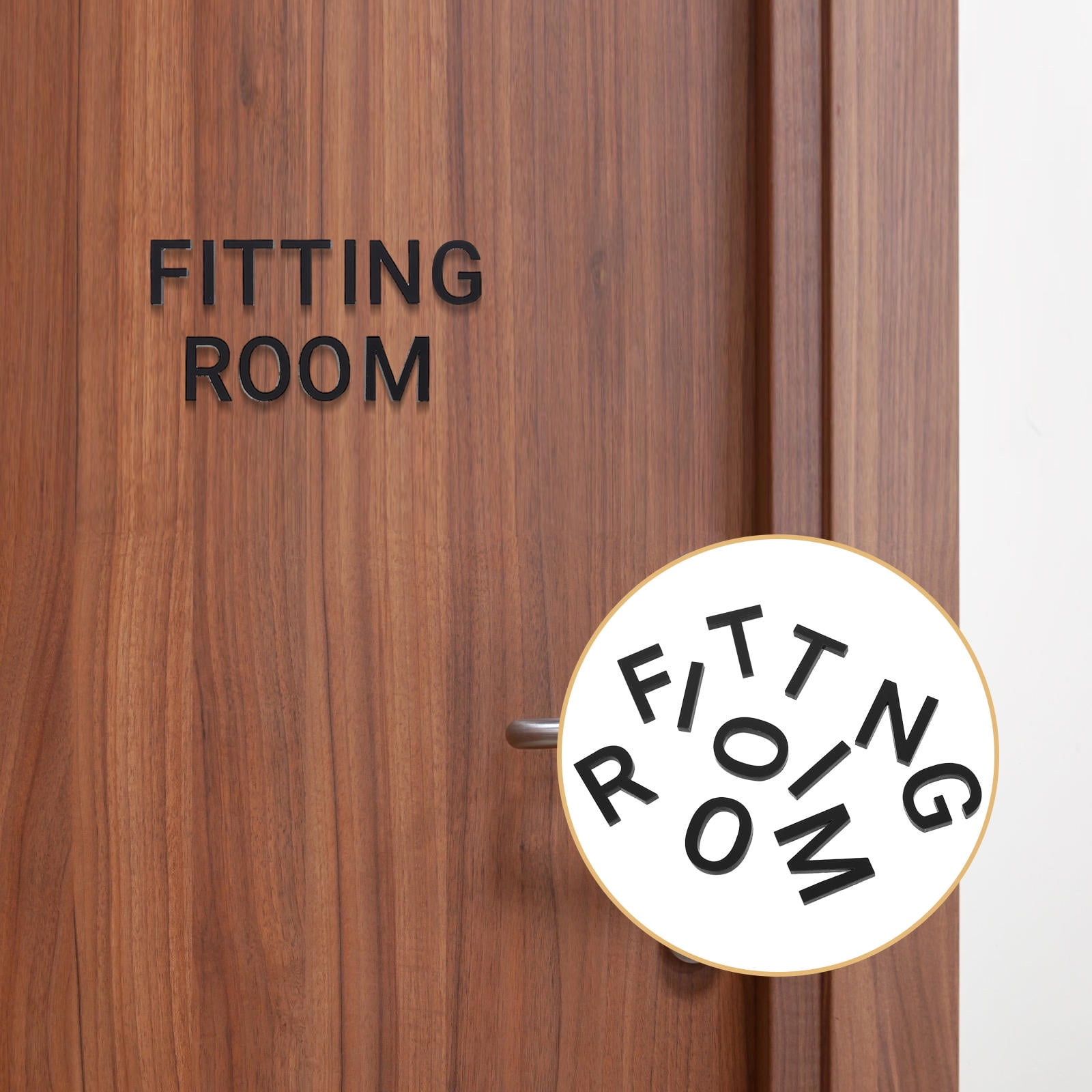FOLOYORI Door Sign For Fitting Room Acrylic Letters Black 1 Retailers ...