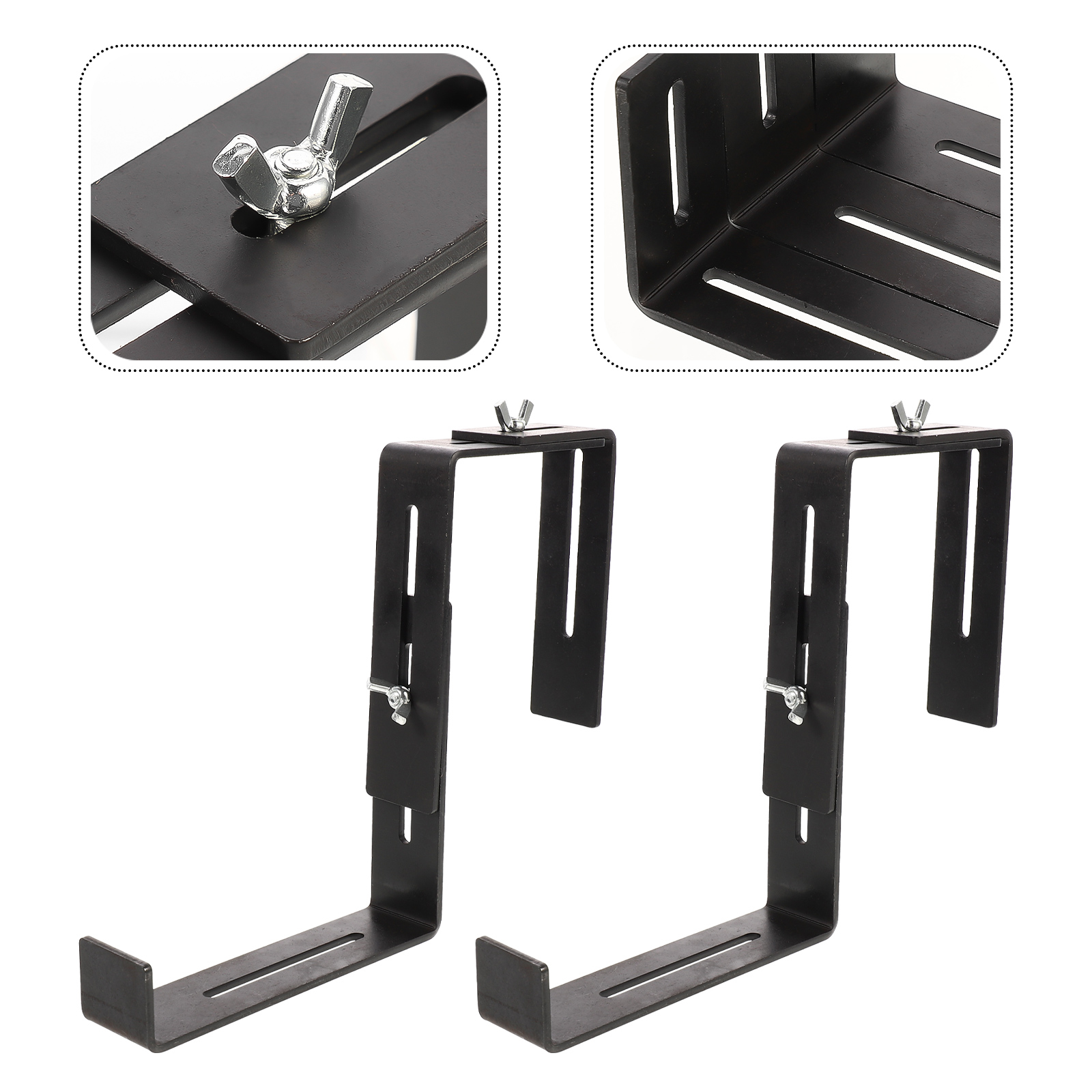 OUNONA 1 Set Flower Box Holder Hanging on Windows Decks Handrails for ...