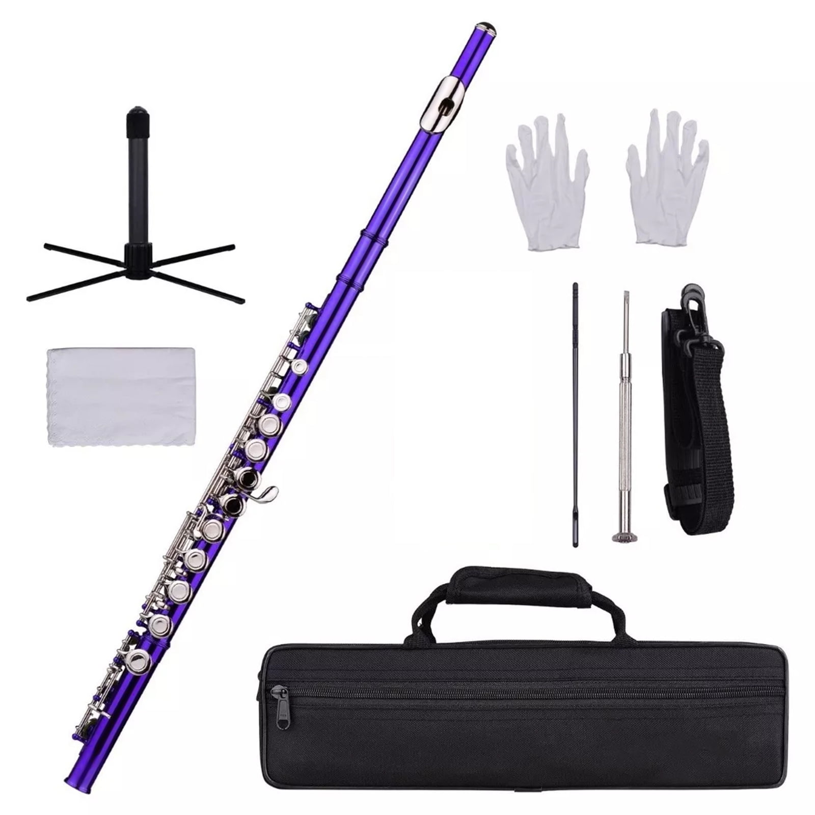 OUNONA 1 Set Flute C Flute With 16 Keys Beginner Flute Concert Flute ...