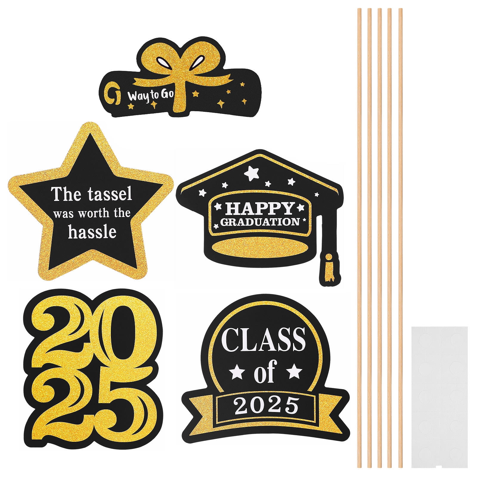 OUNONA 1 Set Graduation Vase Toppers Celebration Party Decorations ...