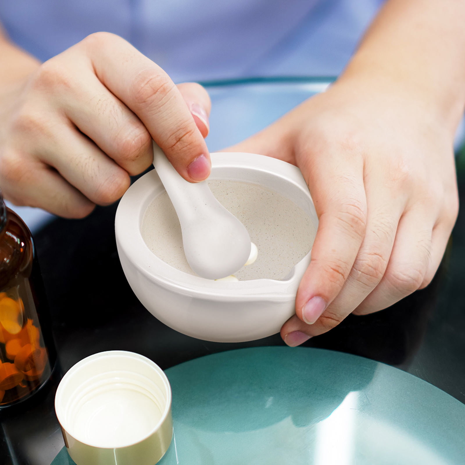 OUNONA 1 Set Grinding Bowl Ceramic Grinder And Pestles Set For Spices ...