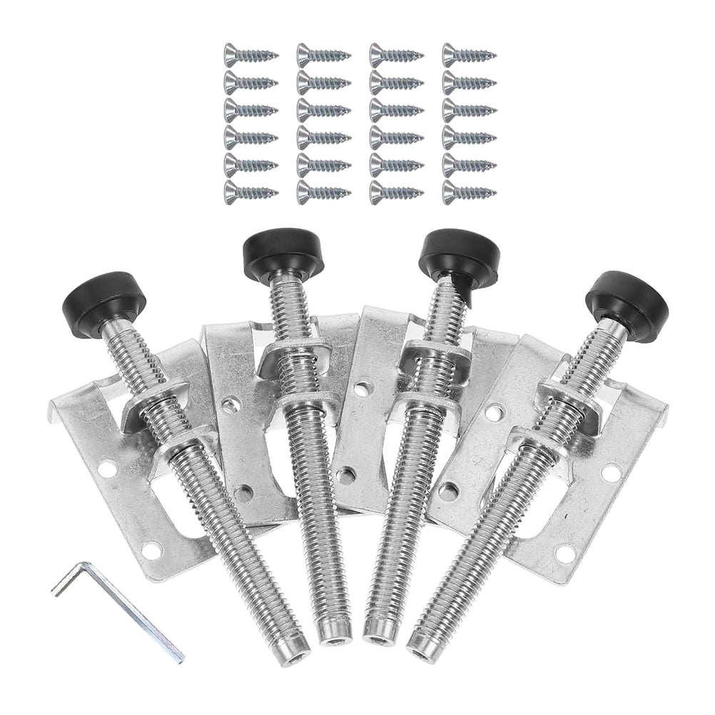 OUNONA 1 Set Heavy Duty Adjustable Wardrobe Legs Furniture Leveling ...