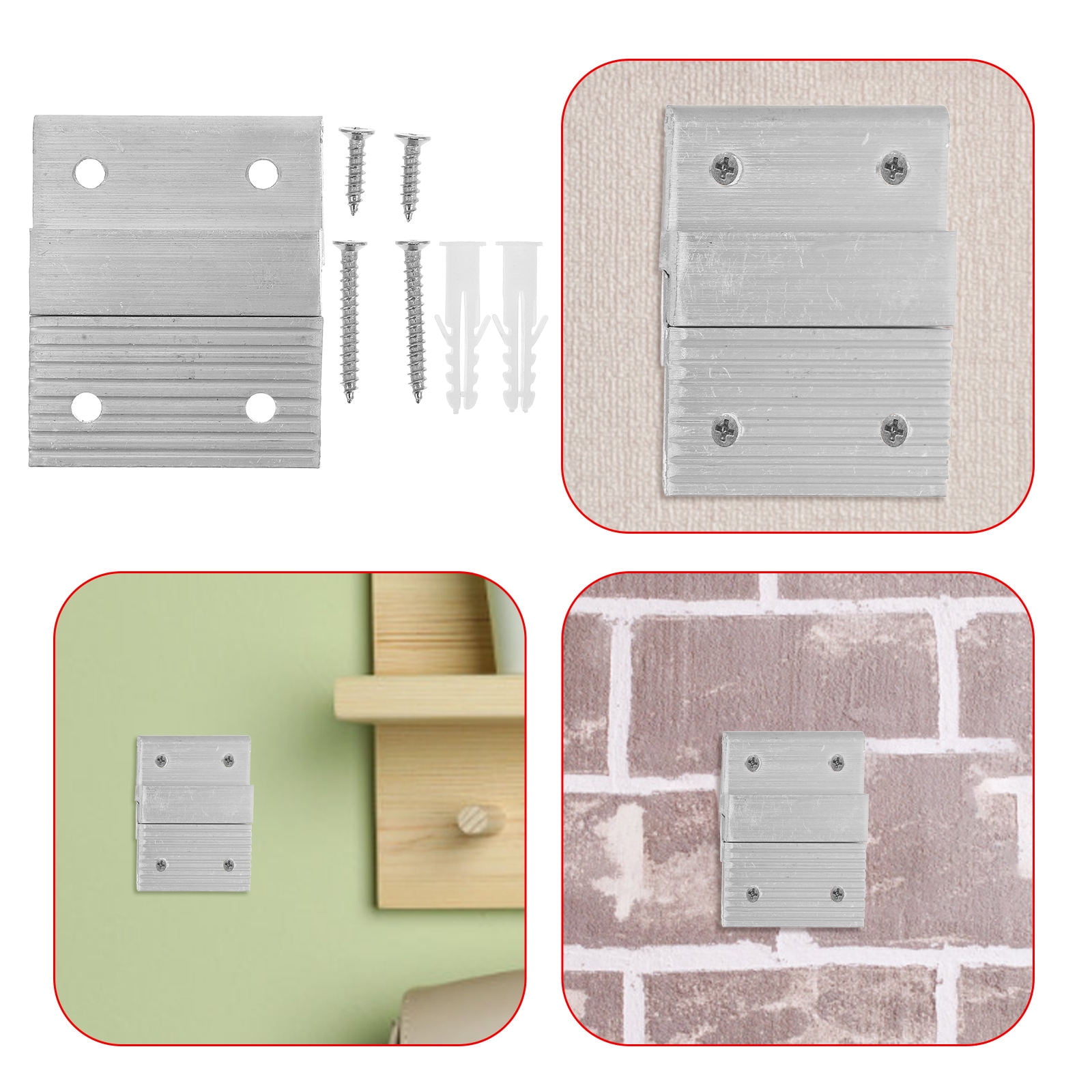 OUNONA 1 Set Heavy-duty French Cleat Hanger Interlocking Z Clips For ...