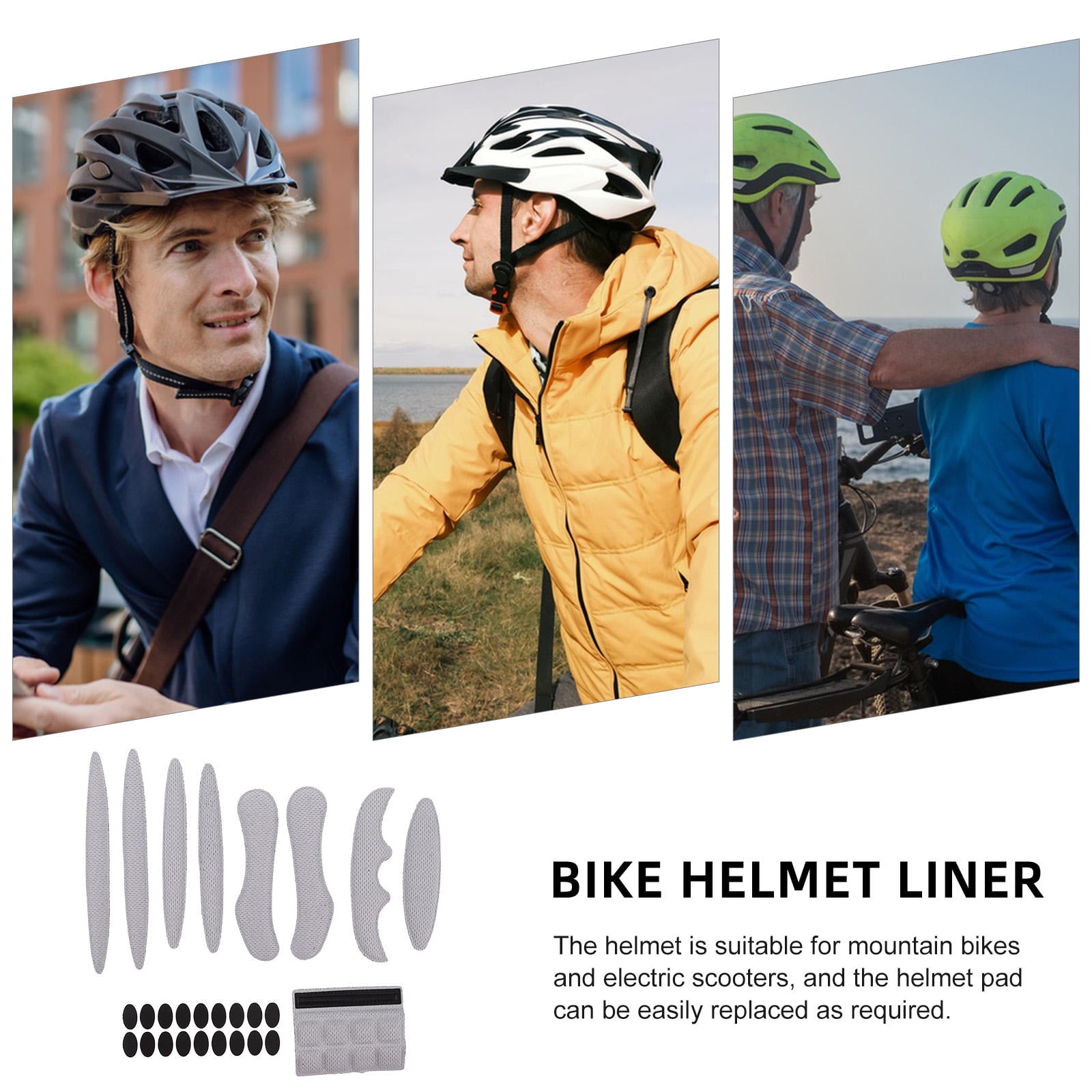 OUNONA 1 Set Helmet Pads Sponge Inserts Helmet Lining Replacement ...