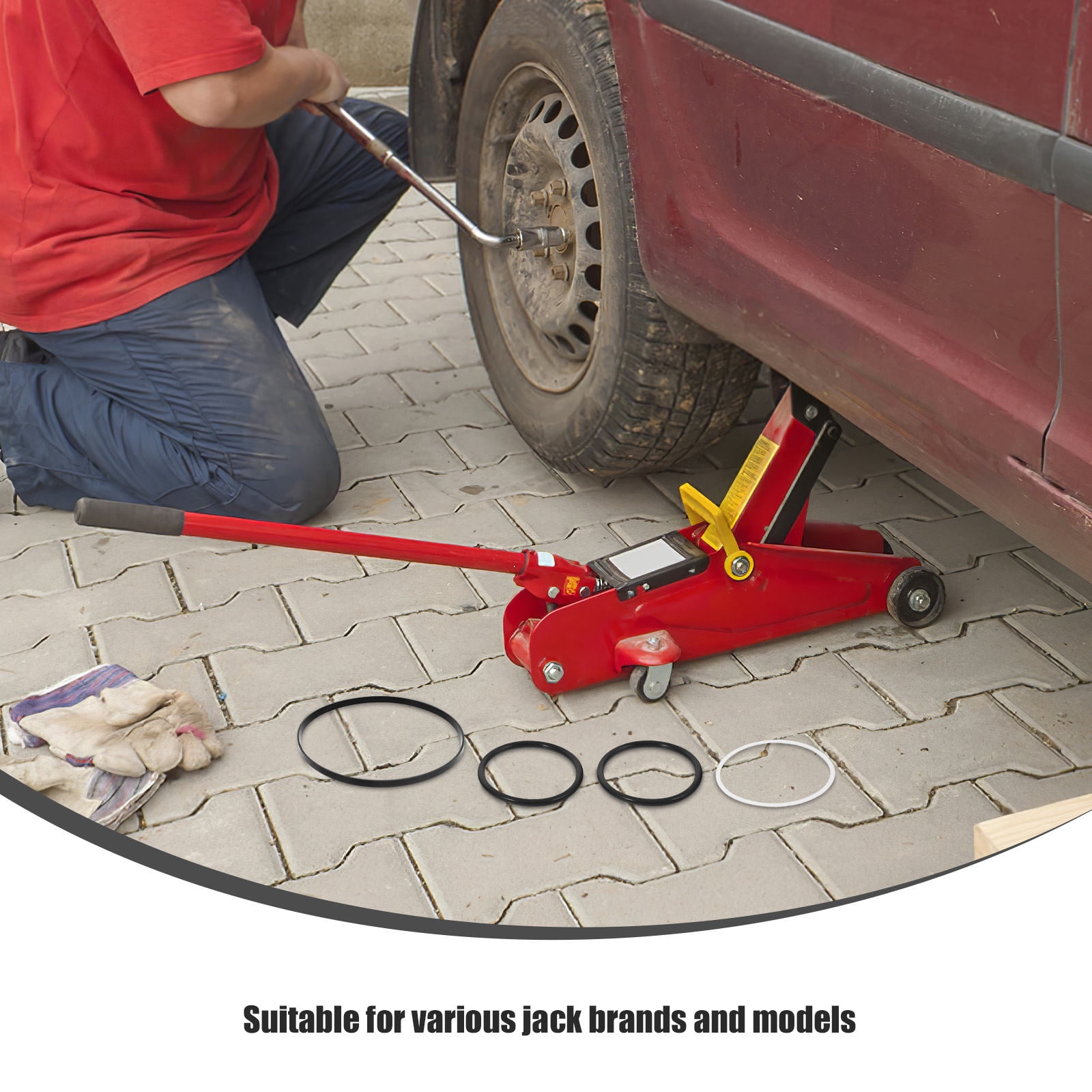 OUNONA 1 Set Hydraulic Jack Seal Kit for Floor Jack Repair Tools ...