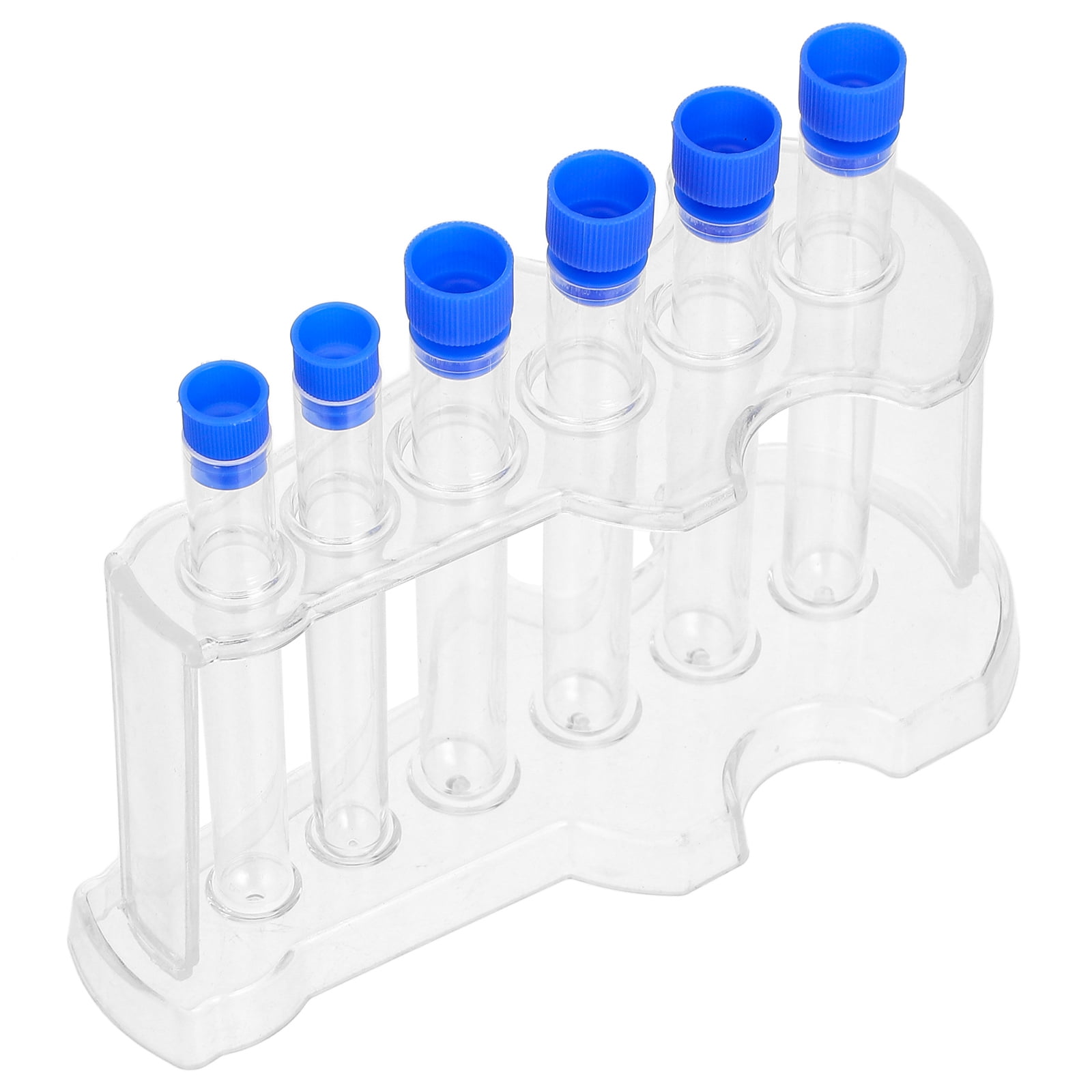 OUNONA Clear Lab Tubes with Multifunctional Plastic Rack for Laboratory ...