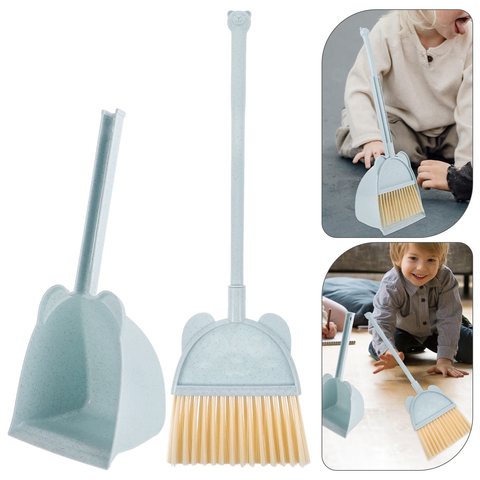OUNONA 1 Set Mini Broom And Dustpan Set For Toddlers Kids Play Cleaning ...