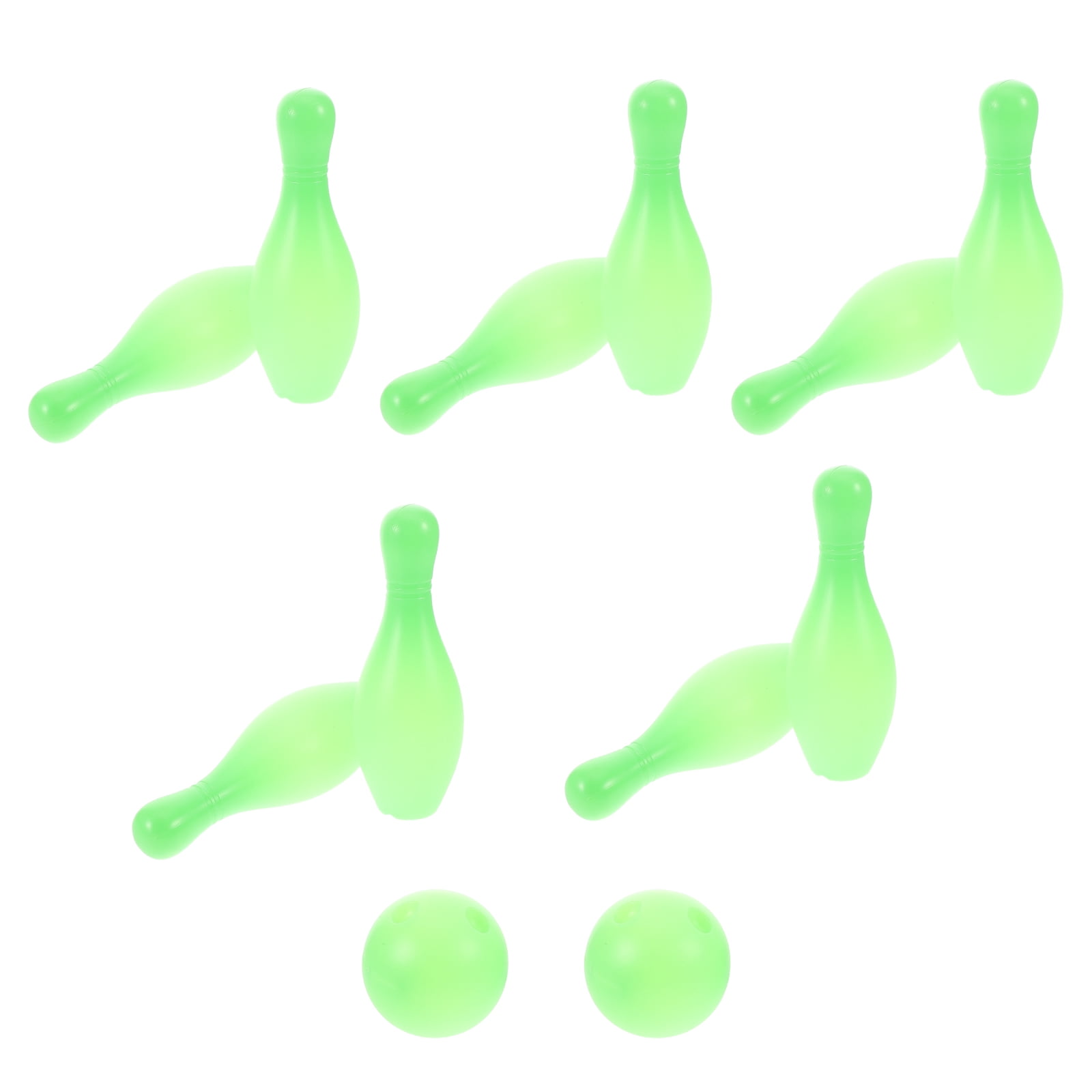 OUNONA 1 Set Of Luminous Game Bowling Kit Mini Bowling Set Small ...