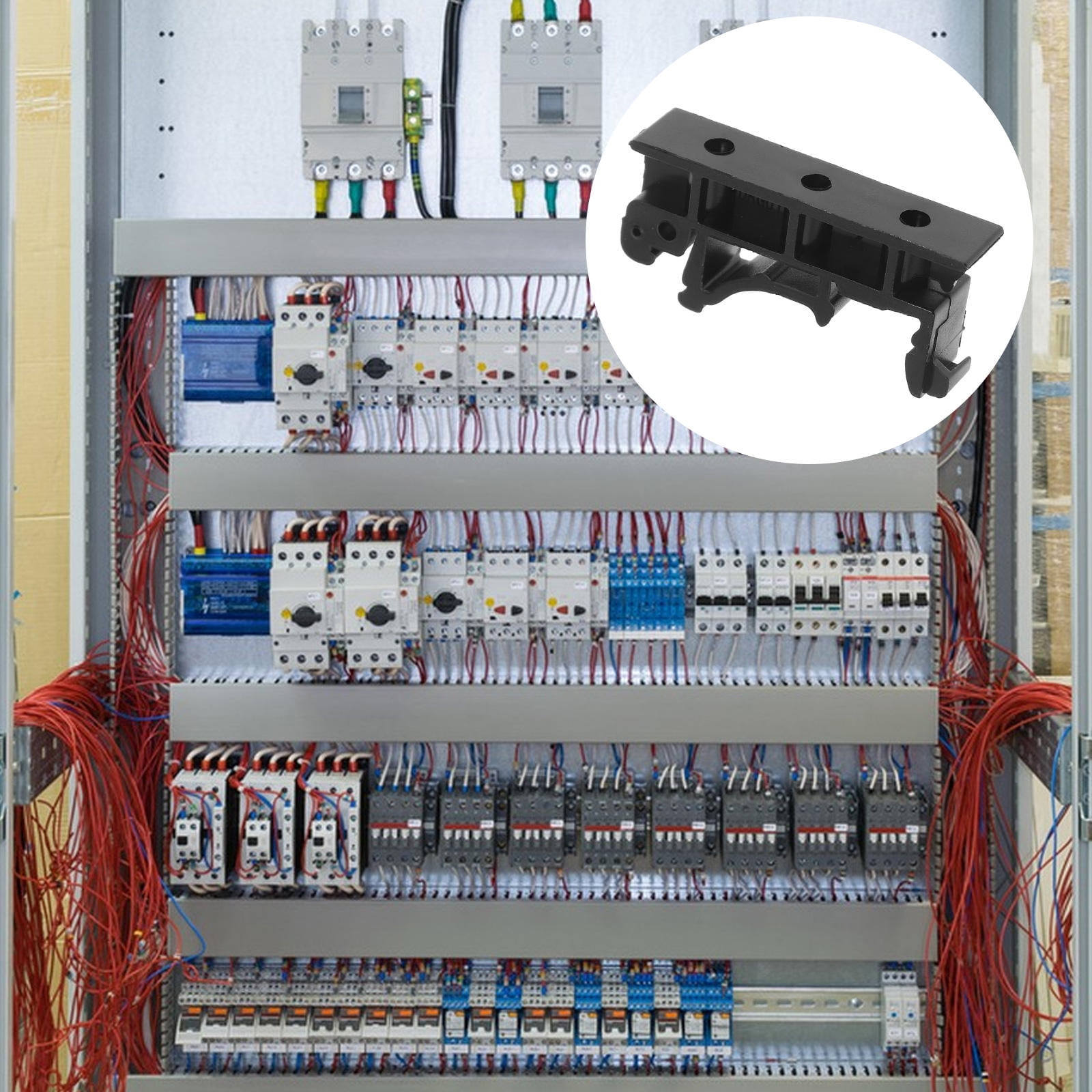 OUNONA PCB Mounting Brackets Set of 1, Din Rail Holder Electrical Clip ...