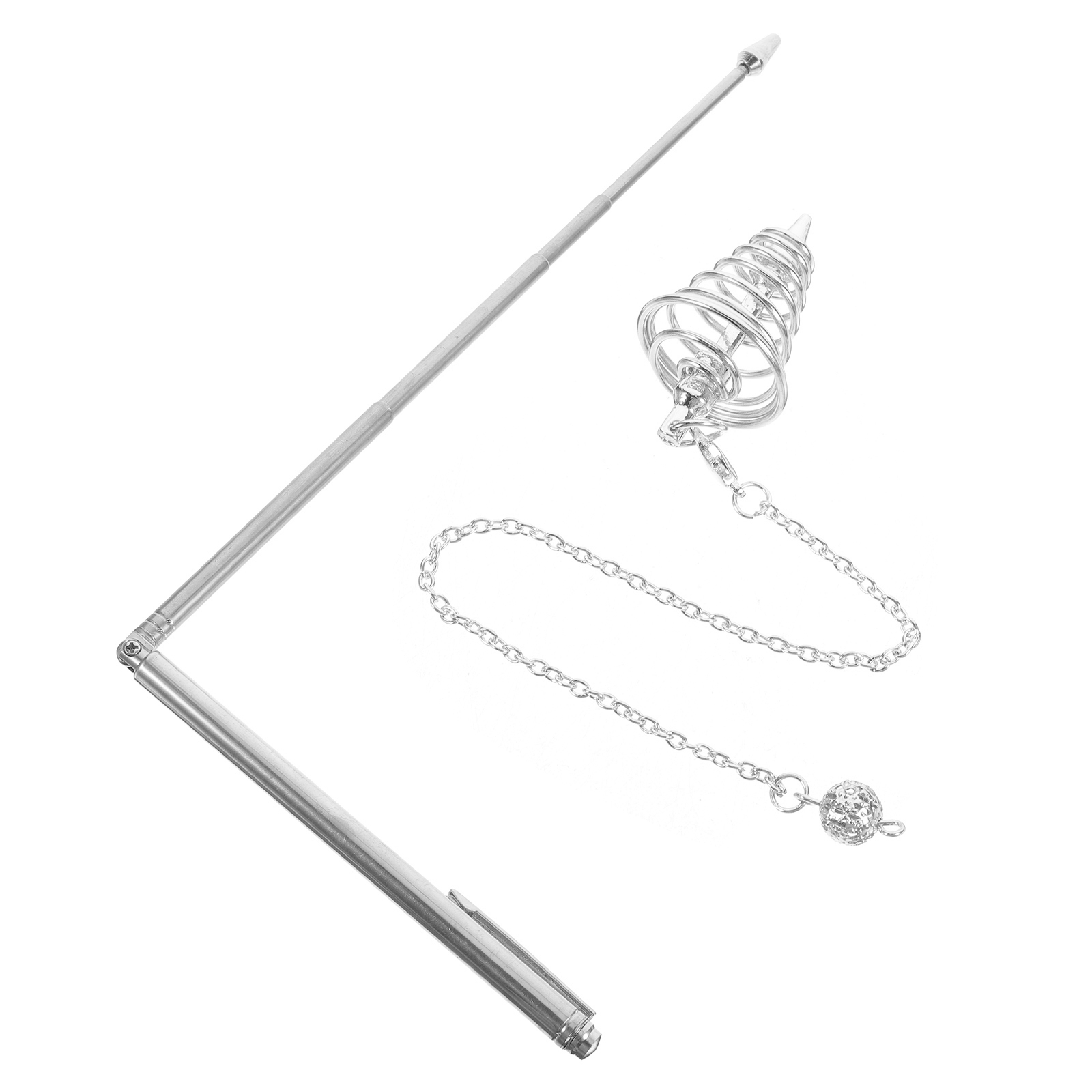 OUNONA 1 Set Outdoor Dowsing Rod Stainless Steel Dowsing Rod Portable ...