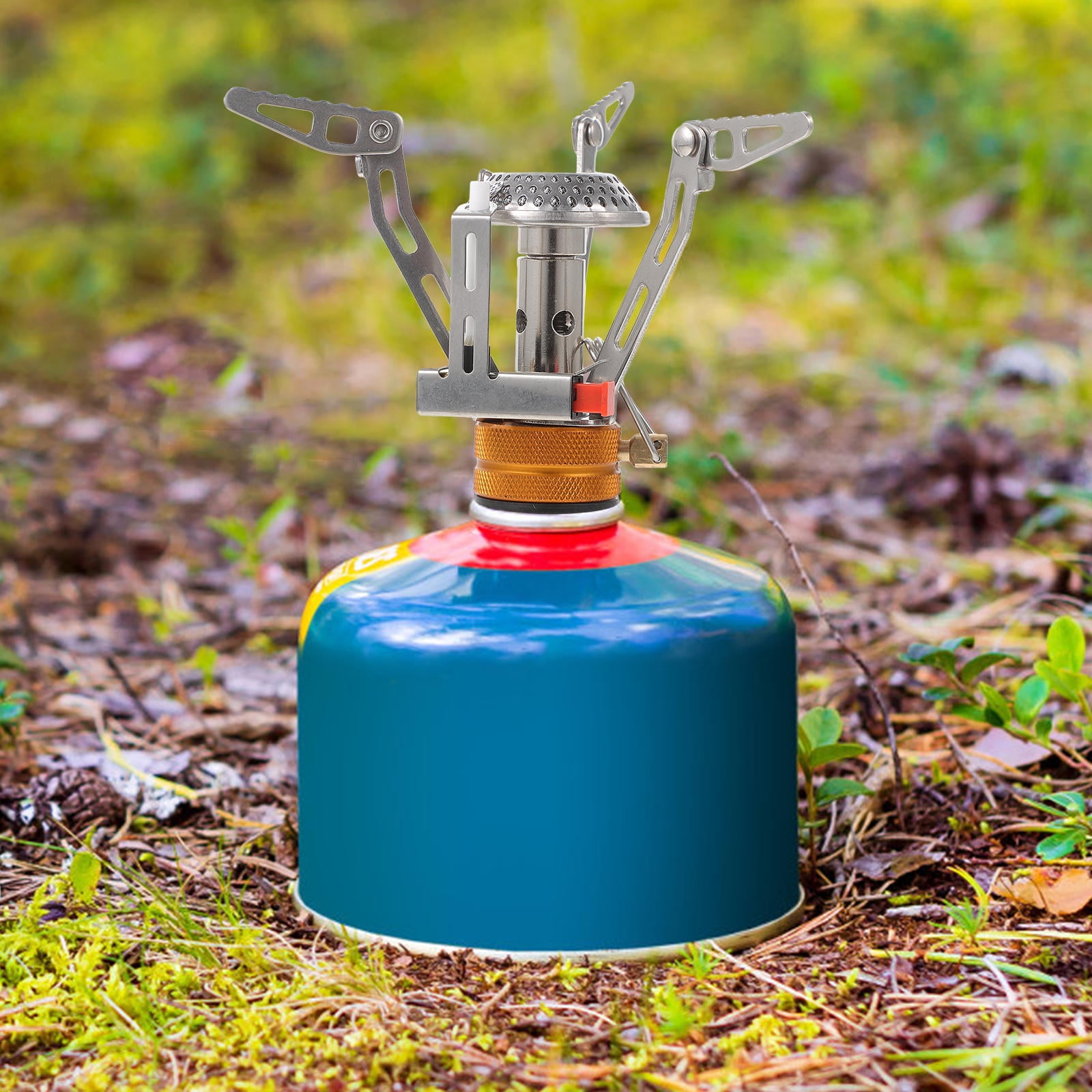 OUNONA 1 Set Outdoor Mini Burner Picnic Integrated Burner Portable Wind ...