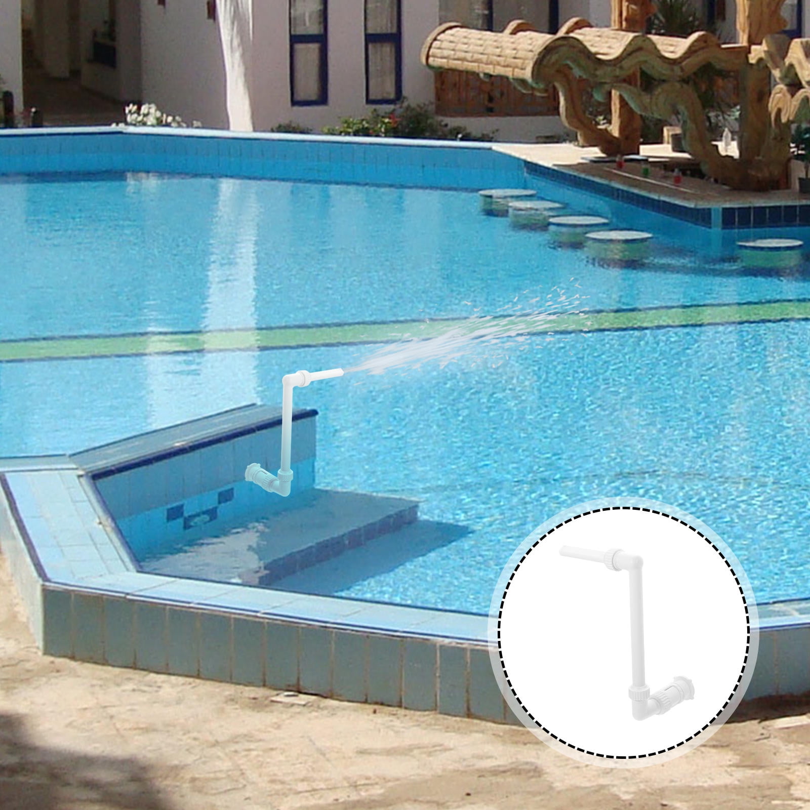 OUNONA 1 Set Pool Fountain Rack Plastic Fountain Swim Pool Fountain ...