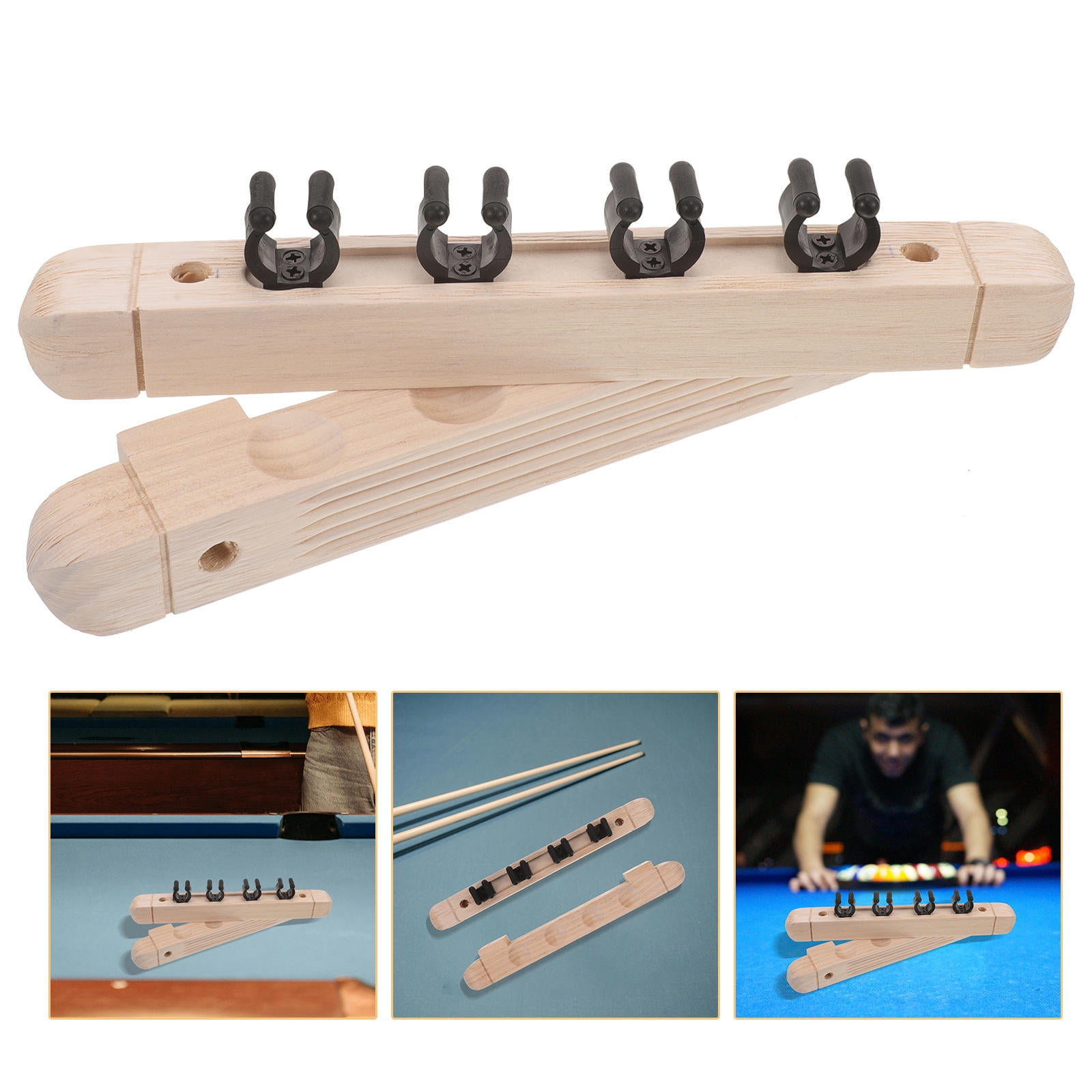 OUNONA 1 Set Pool Stick Holder Pool Stick Holder Wall Mount Billiard ...