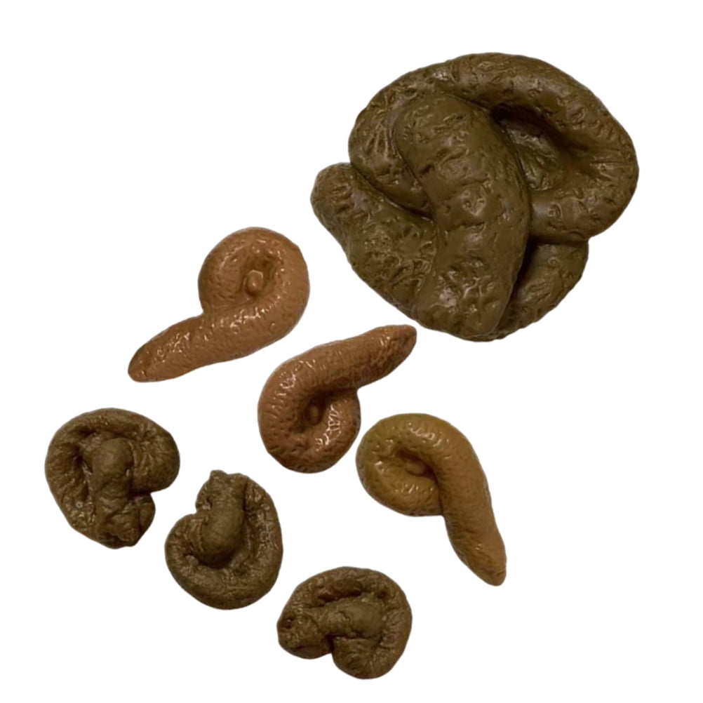 OUNONA 1 Set Prank Poop Toy Set Lifelike Plastic Fake Poop Funny Jokes ...