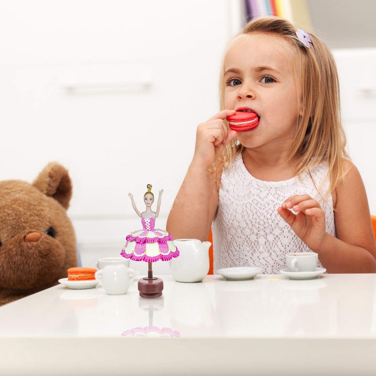 OUNONA 1 Set Rotating Doll Stand Holder ABS Doll Display Rack Bracket ...