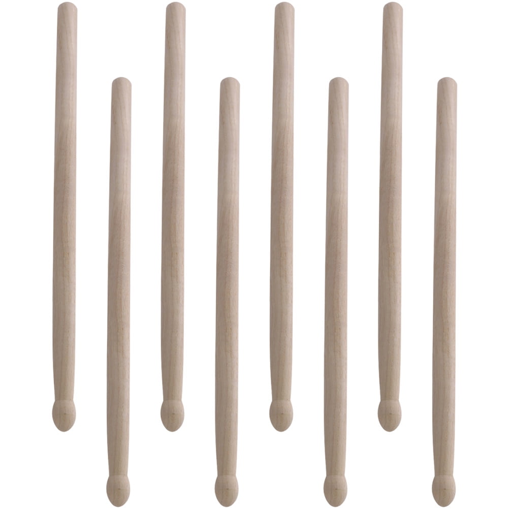 NIYANGLE Percussion Instrument Drum Sticks Wood 4 Pairs 11.87X0.59X0 ...