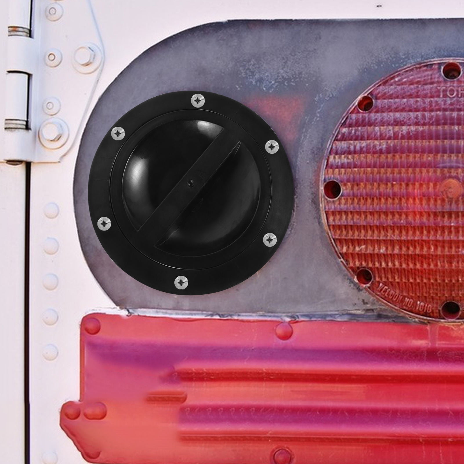 Tineasur 1 Set Waterproof Deck Inspection Cover ABS Black For Marine ...