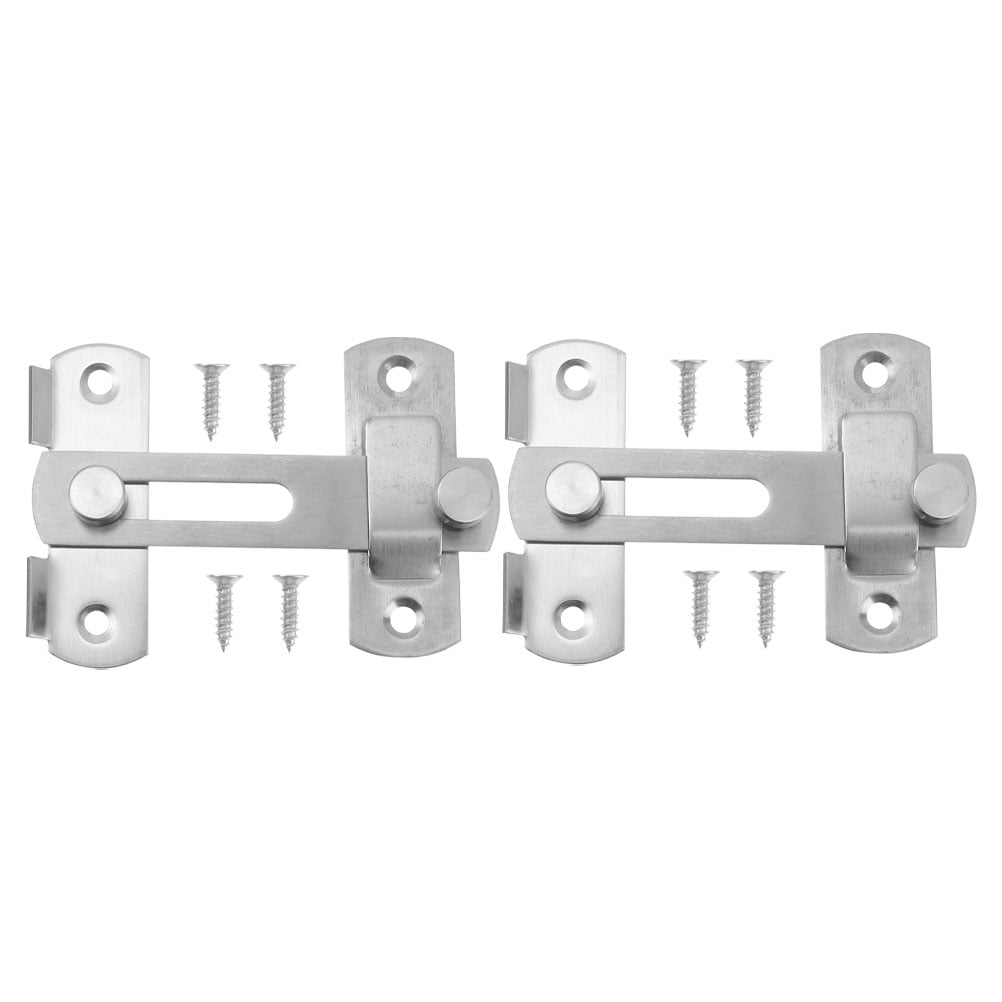 OUNONA 1 Set Stainless Steel Door Buckle Slide Lock Latch For Enhanced ...