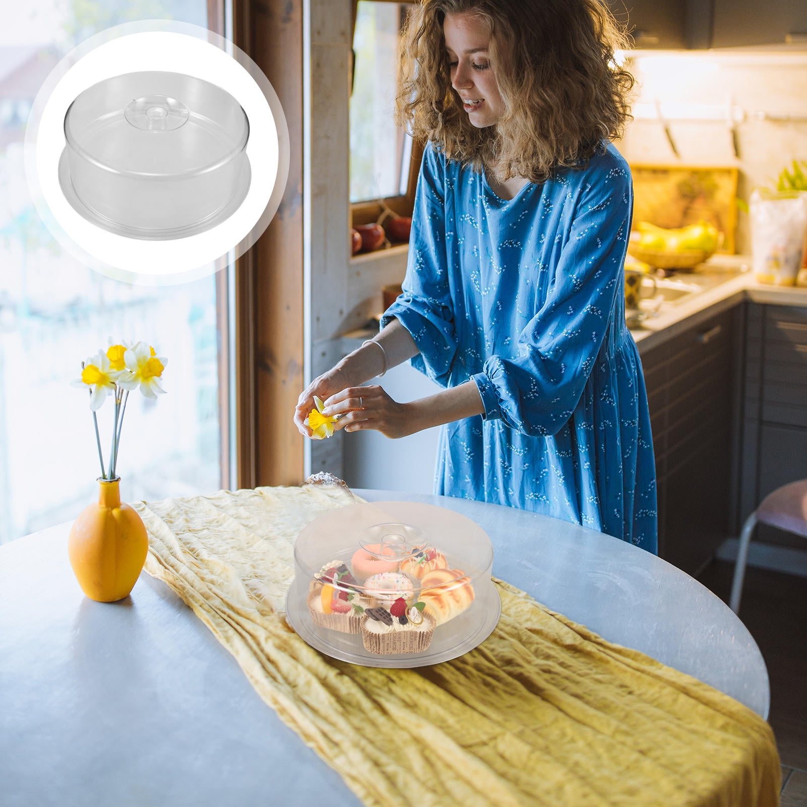 OUNONA 1 Set Transparent Dessert Cover Cake Bread Dome Clear Food Dome ...