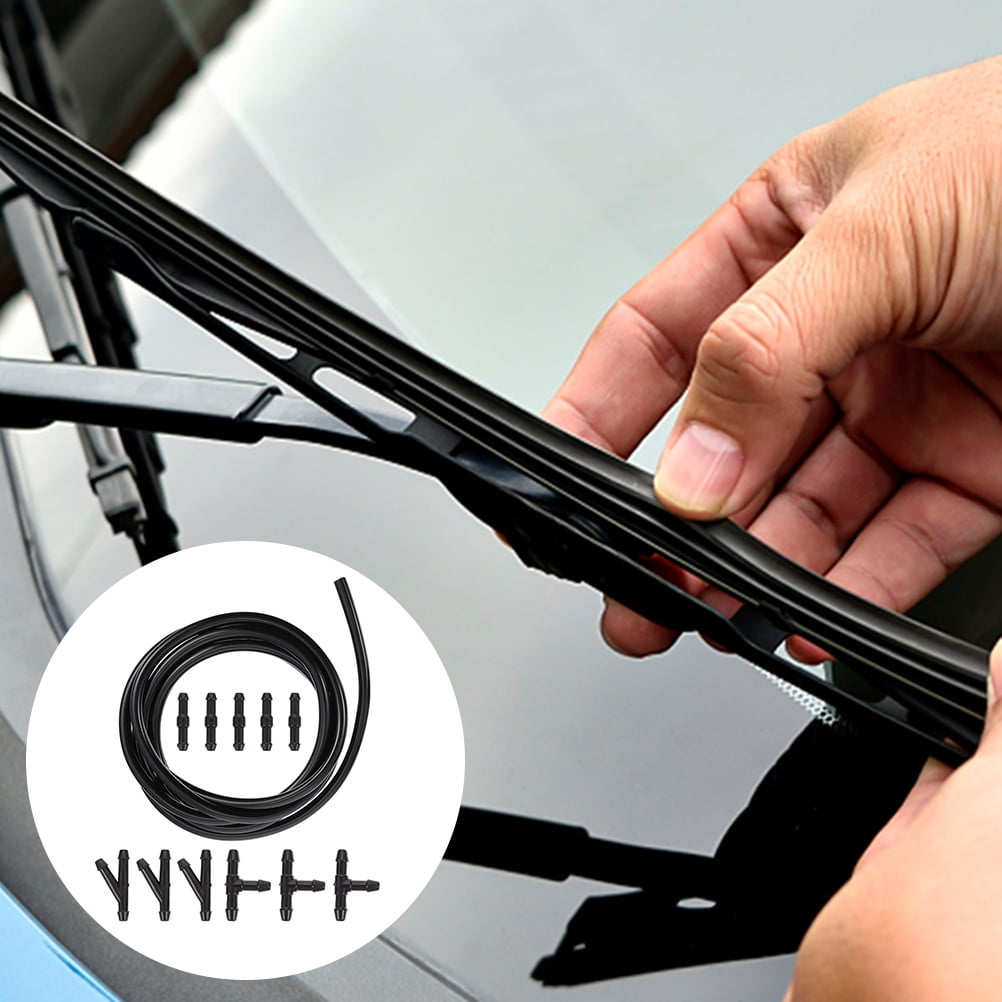 OUNONA Windshield Washer Hose Repair Kit with Black Plastic Hoses for ...