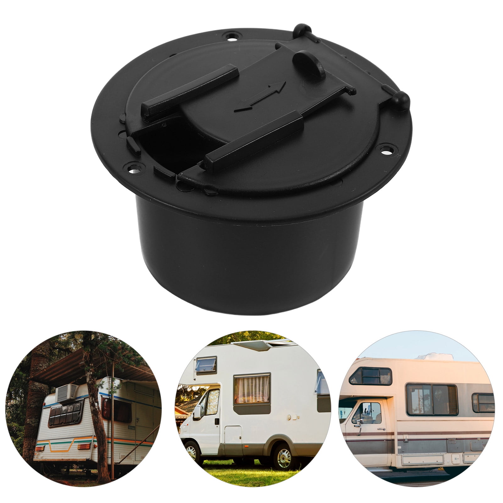 OUNONA 1 Set Of Wire Storage Box Round Electrical Cable Hatch Cable ...