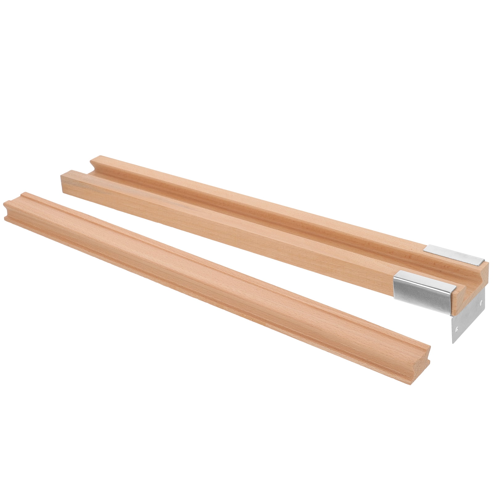 OUNONA 1 Set Wood Drawer Slide Bottom Mount Drawer Slide Furniture Rail ...