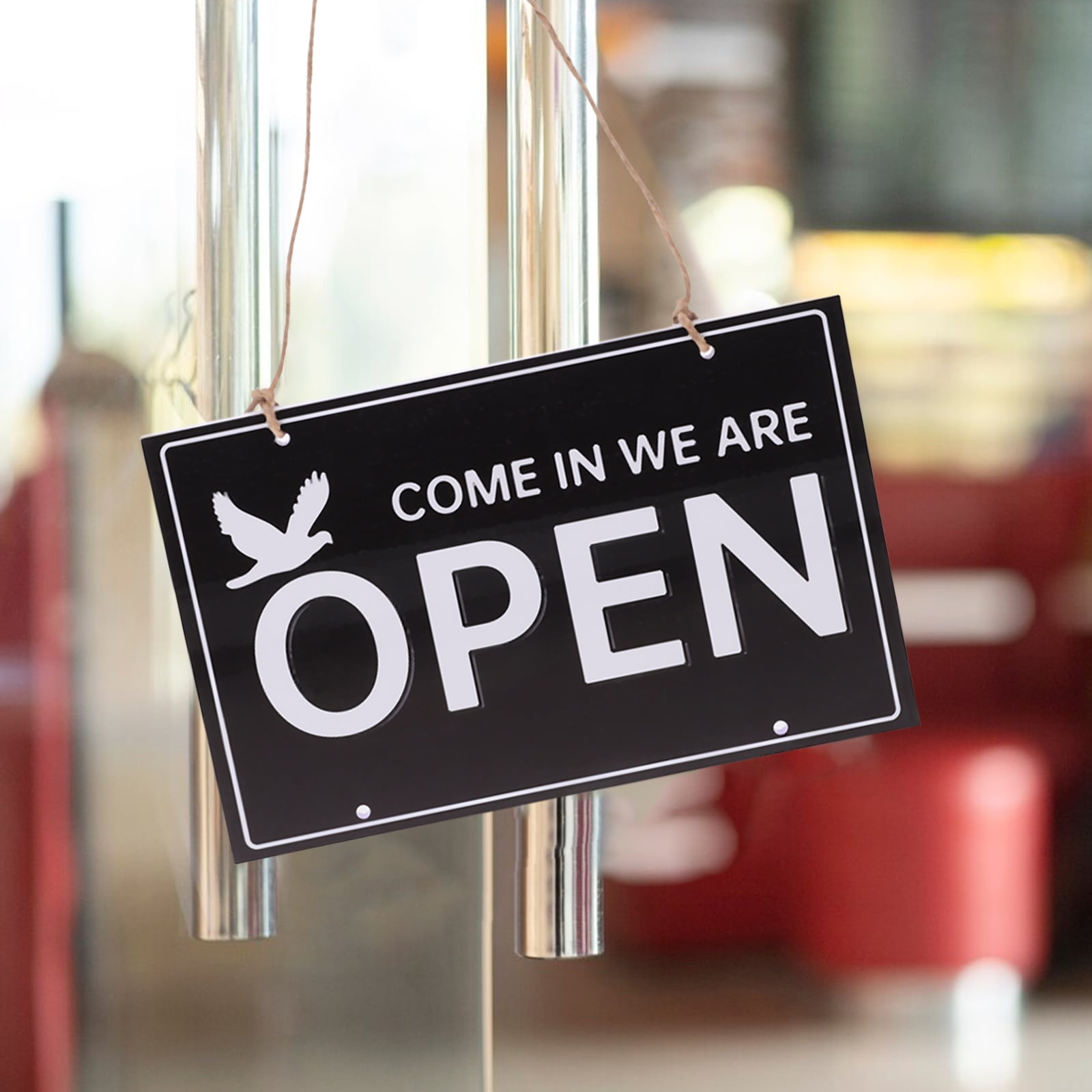 OUNONA Writable Open Closed Sign for Business Hours with Erasable ...